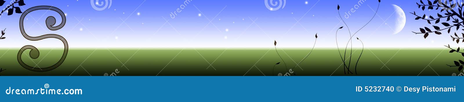 Letter S banner stock illustration. Illustration of decoration - 5232740