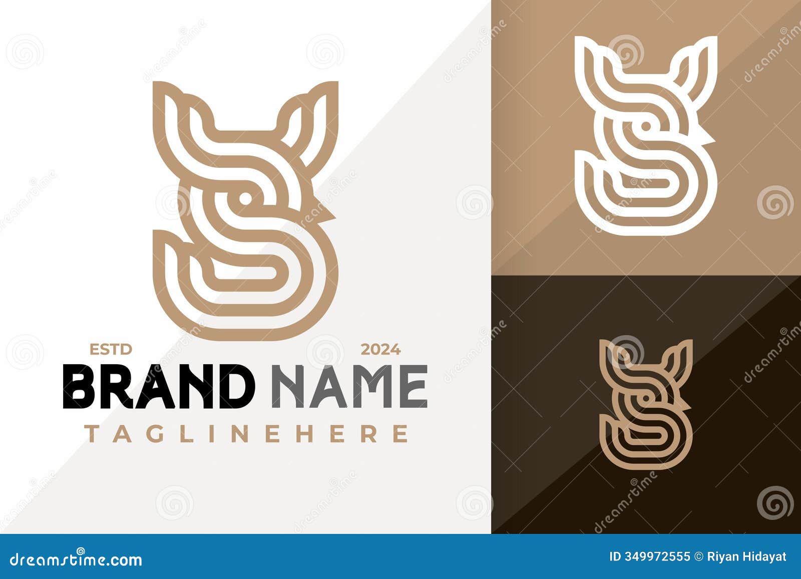 Letter S Bird Logo Icon Vector Design Illustration Stock Vector ...