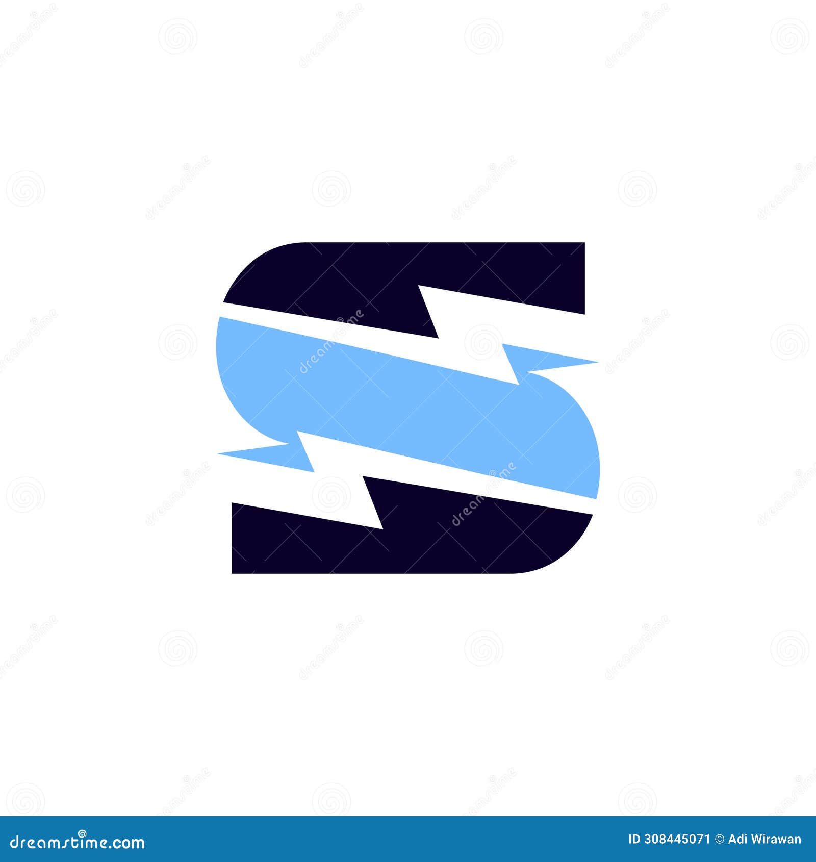Letter S bolt logo design stock vector. Illustration of electricity ...