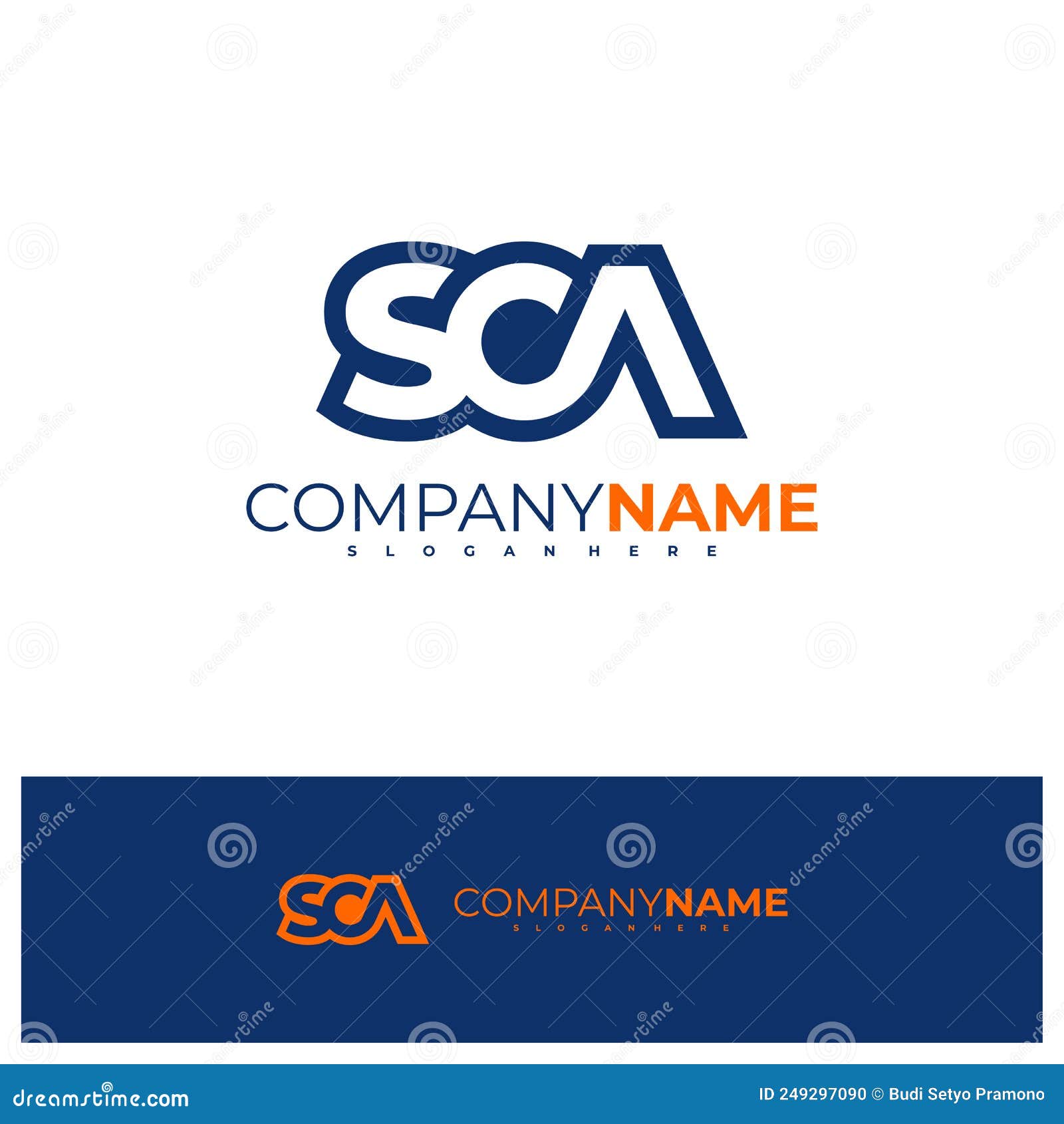 Letter S C a Logo Design Vector Template, Initial SCA Logo Concepts ...
