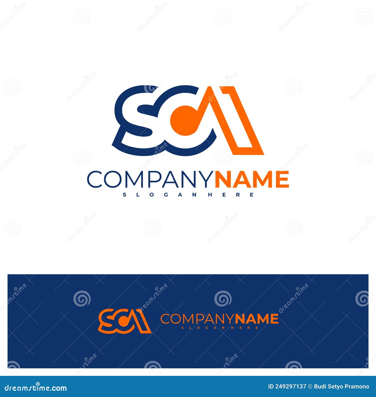 Letter S C a Logo Design Vector Template, Initial SCA Logo Concepts ...