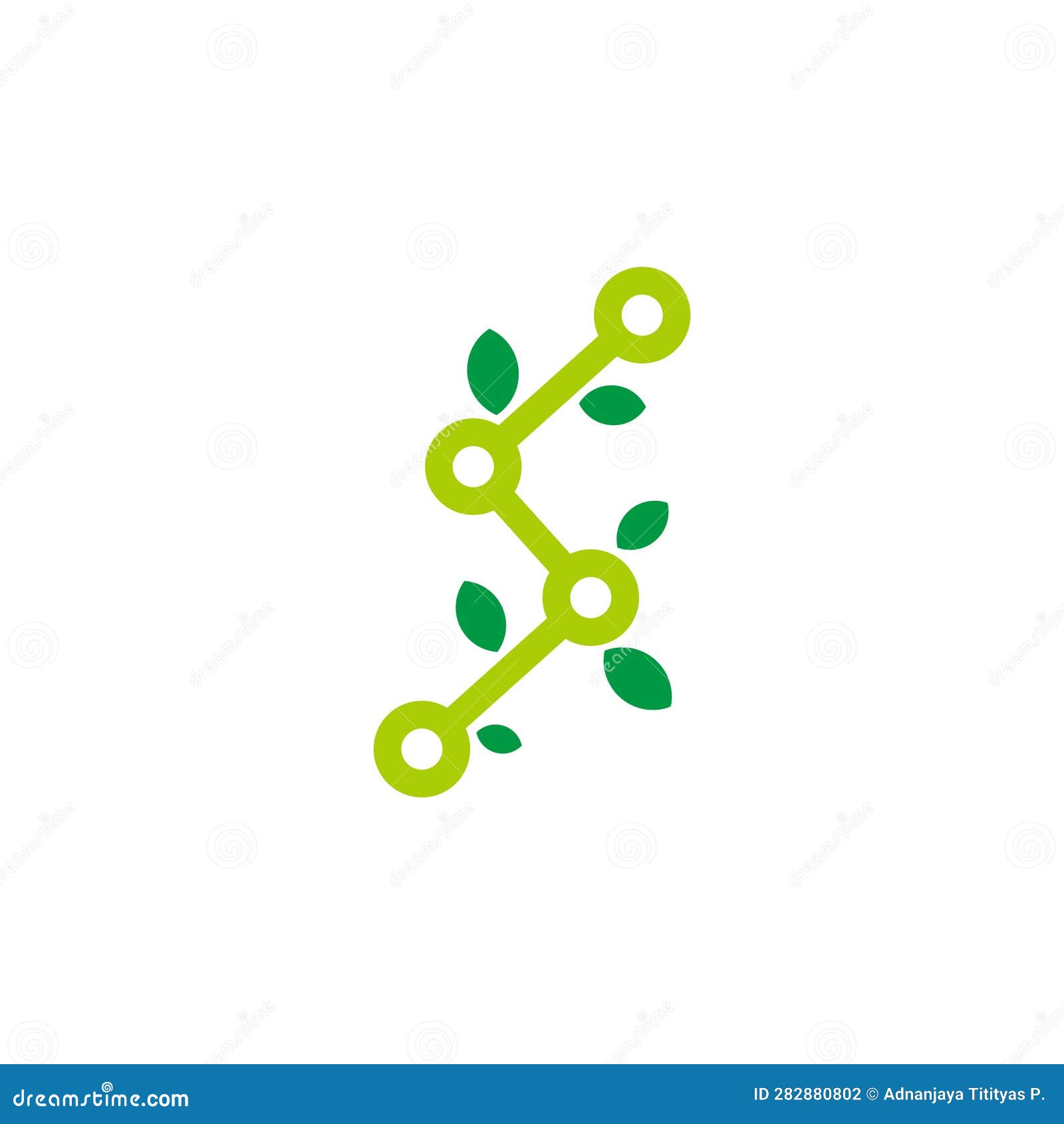 Letter S Chain Leaf Nature Logo Vector Stock Vector - Illustration of ...
