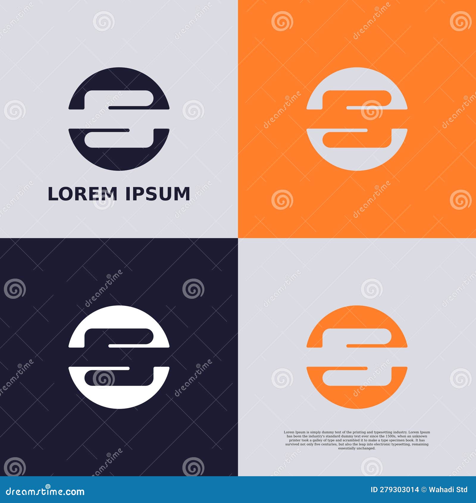 Letter S Circle Logo Vector Design Template Stock Vector - Illustration ...