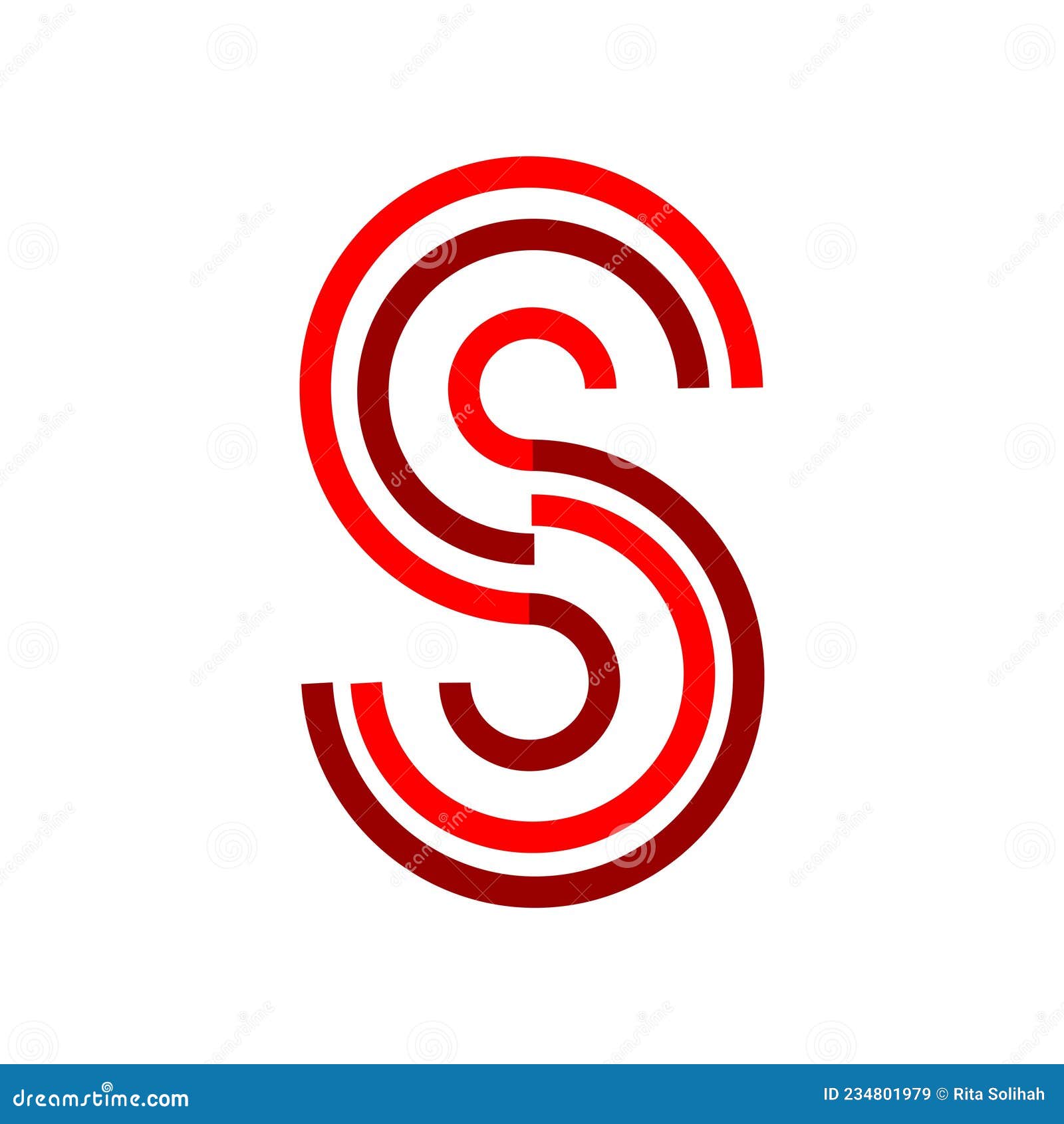 Letter S circle stock vector. Illustration of label - 234801979