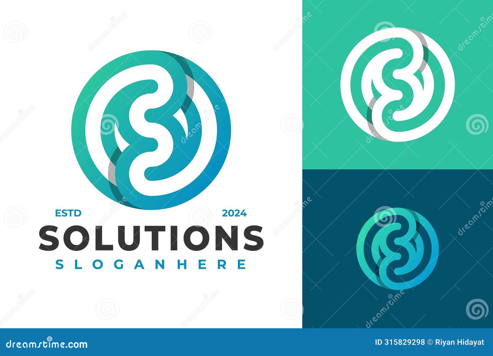 Letter S Circle Solution Logo Design Vector Symbol Icon Illustration ...