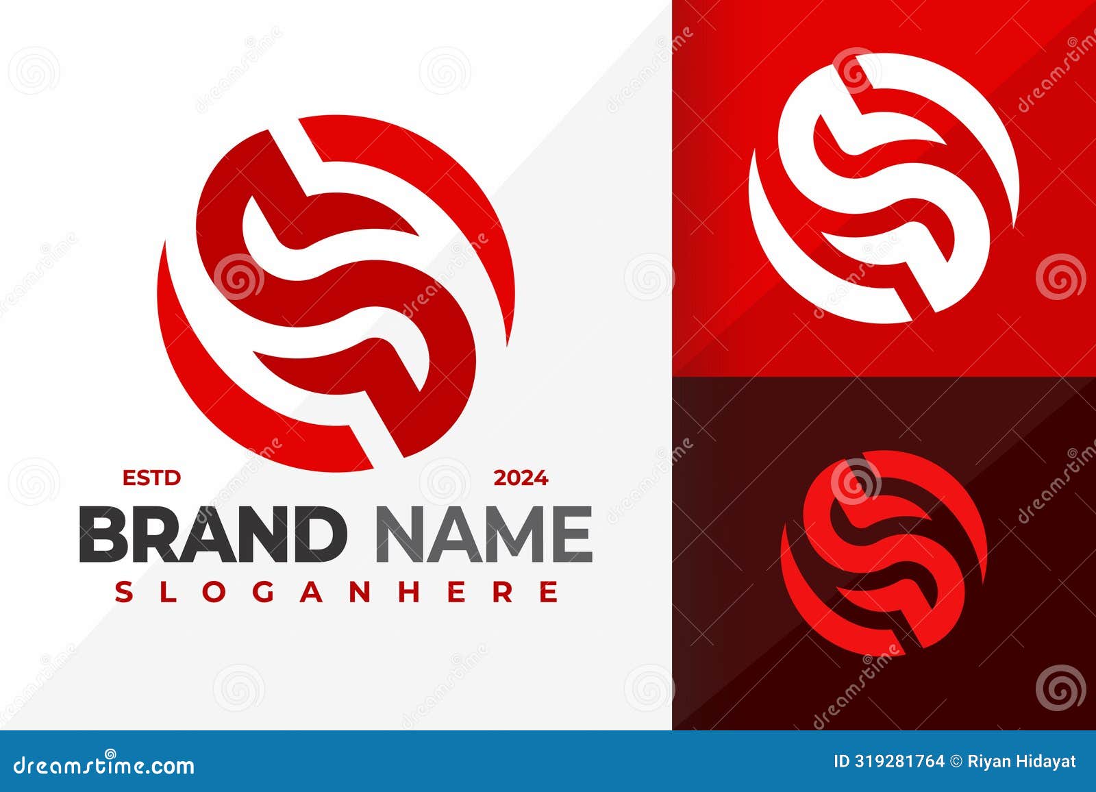 Letter S Circle Unique Logo Design Vector Symbol Icon Illustration ...