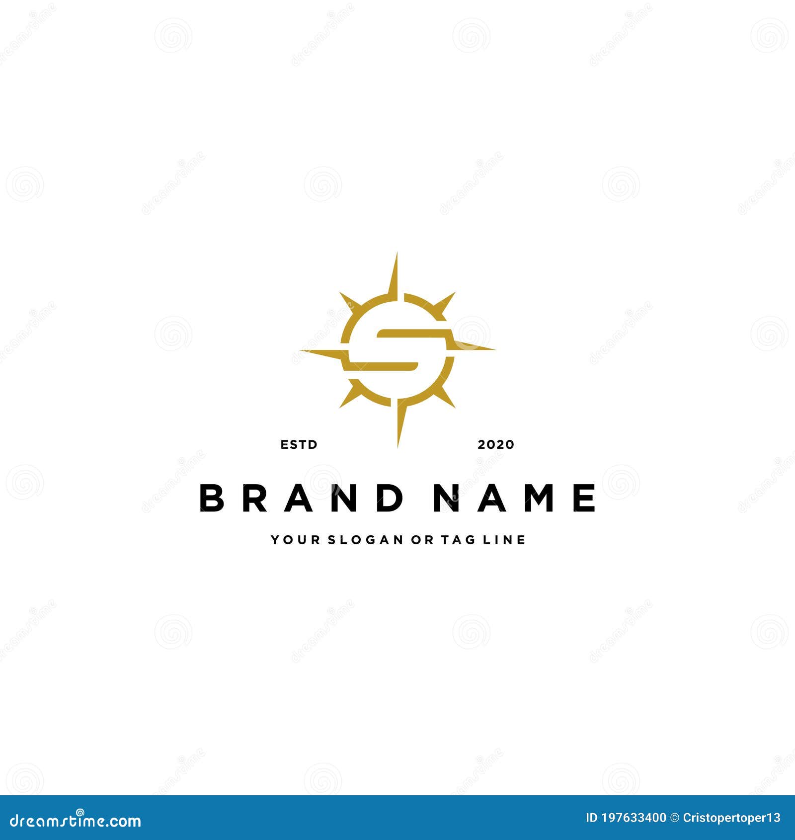 Letter S Compass Logo Design Vector Stock Vector Illustration Of Branding Circle 197633400