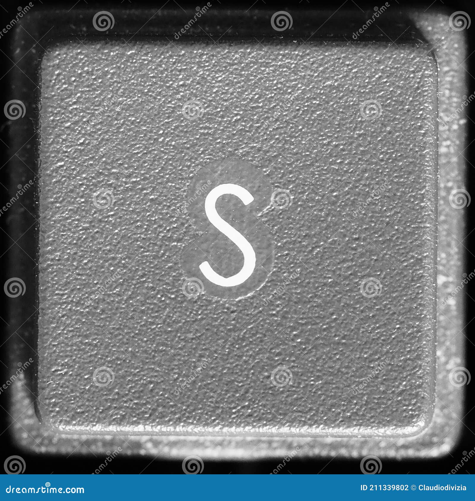 Letter S on Computer Keyboard Stock Photo - Image of personal ...