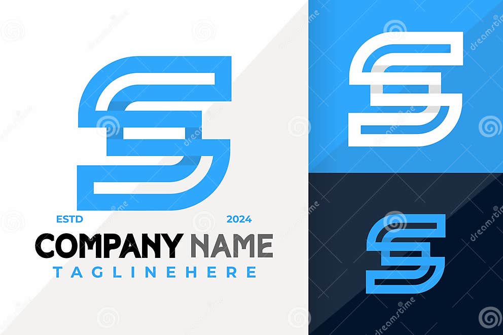Letter S Connect Logo Icon Vector Design Stock Illustration ...