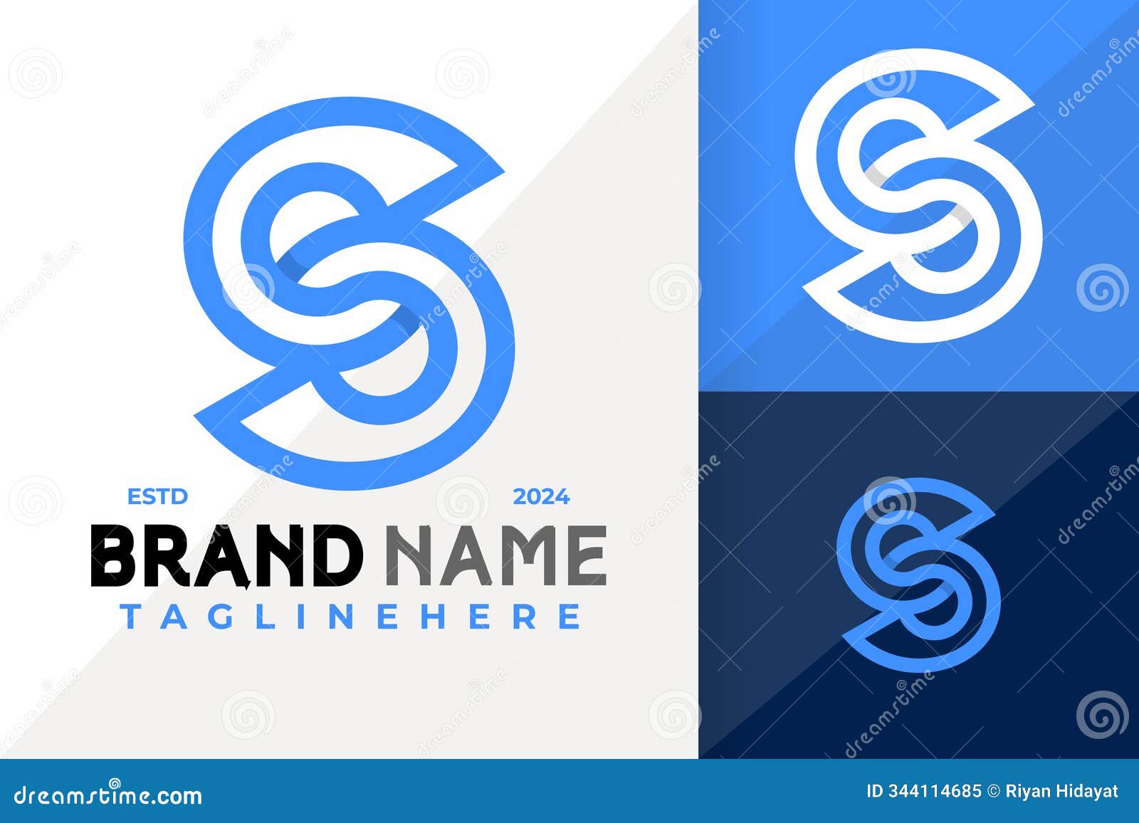 Letter S Connect Logo Icon Vector Design. Creative Simple Logos Designs ...