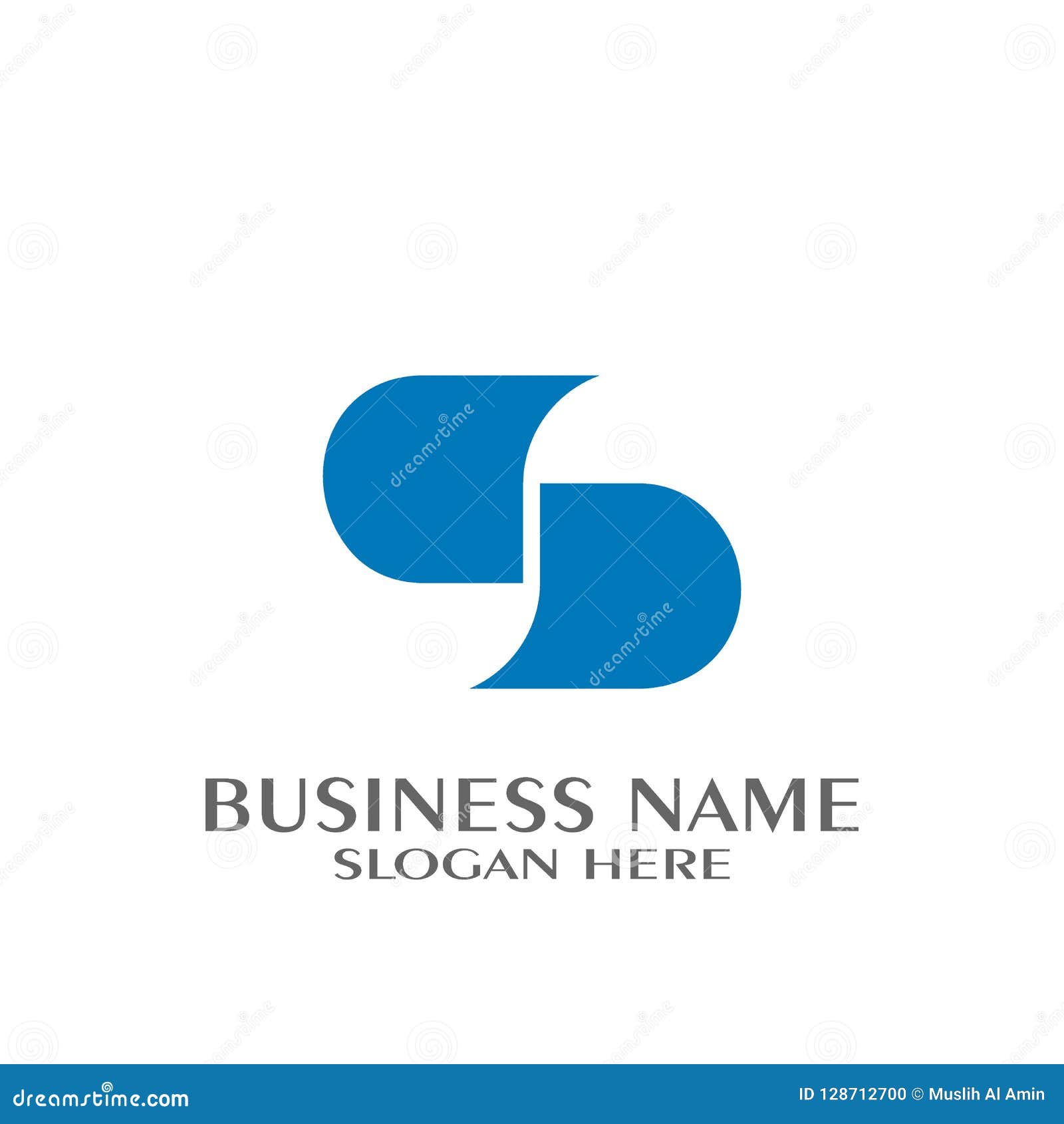 Letter s connect logo. stock vector. Illustration of initial - 128712700