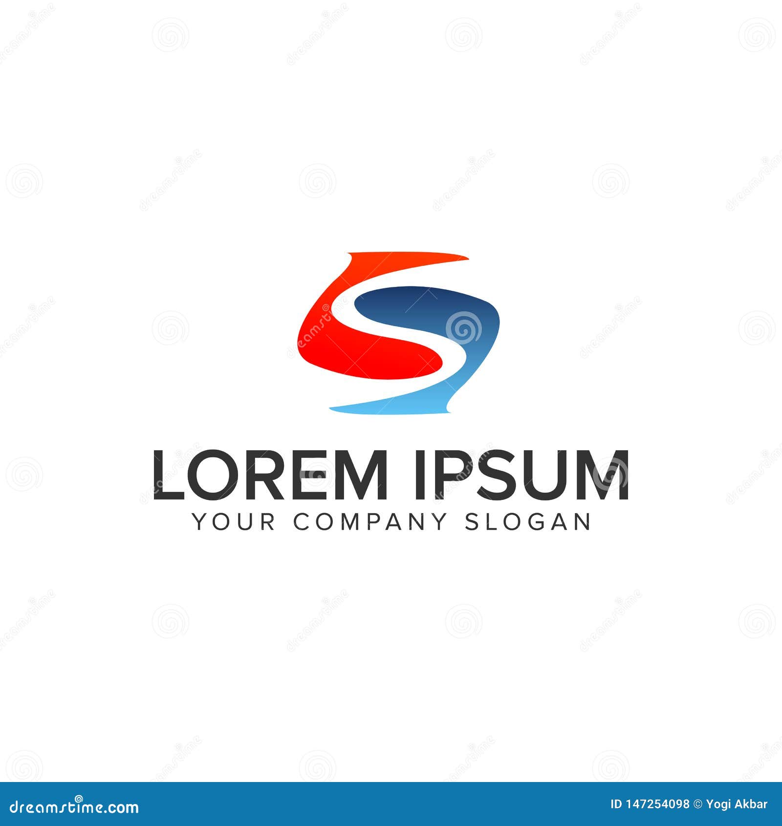 Letter S Creative Unique Logo Design Concept Template. Fully Stock ...