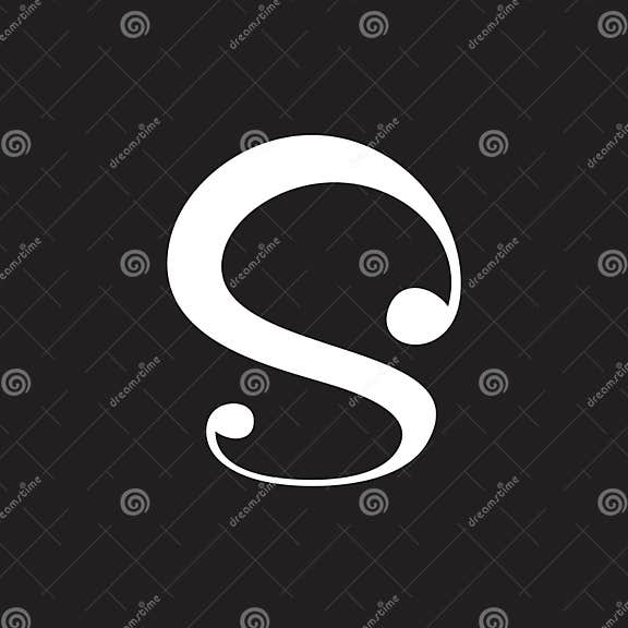 Letter S Curves Retro Shape Logo Vector Stock Vector - Illustration of ...