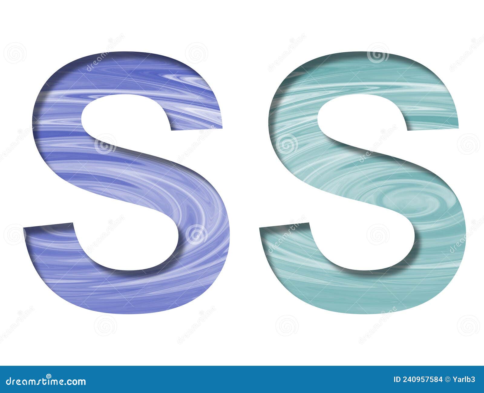Letter S Cut Out Of White Paper On The Background Of Beautiful Circles