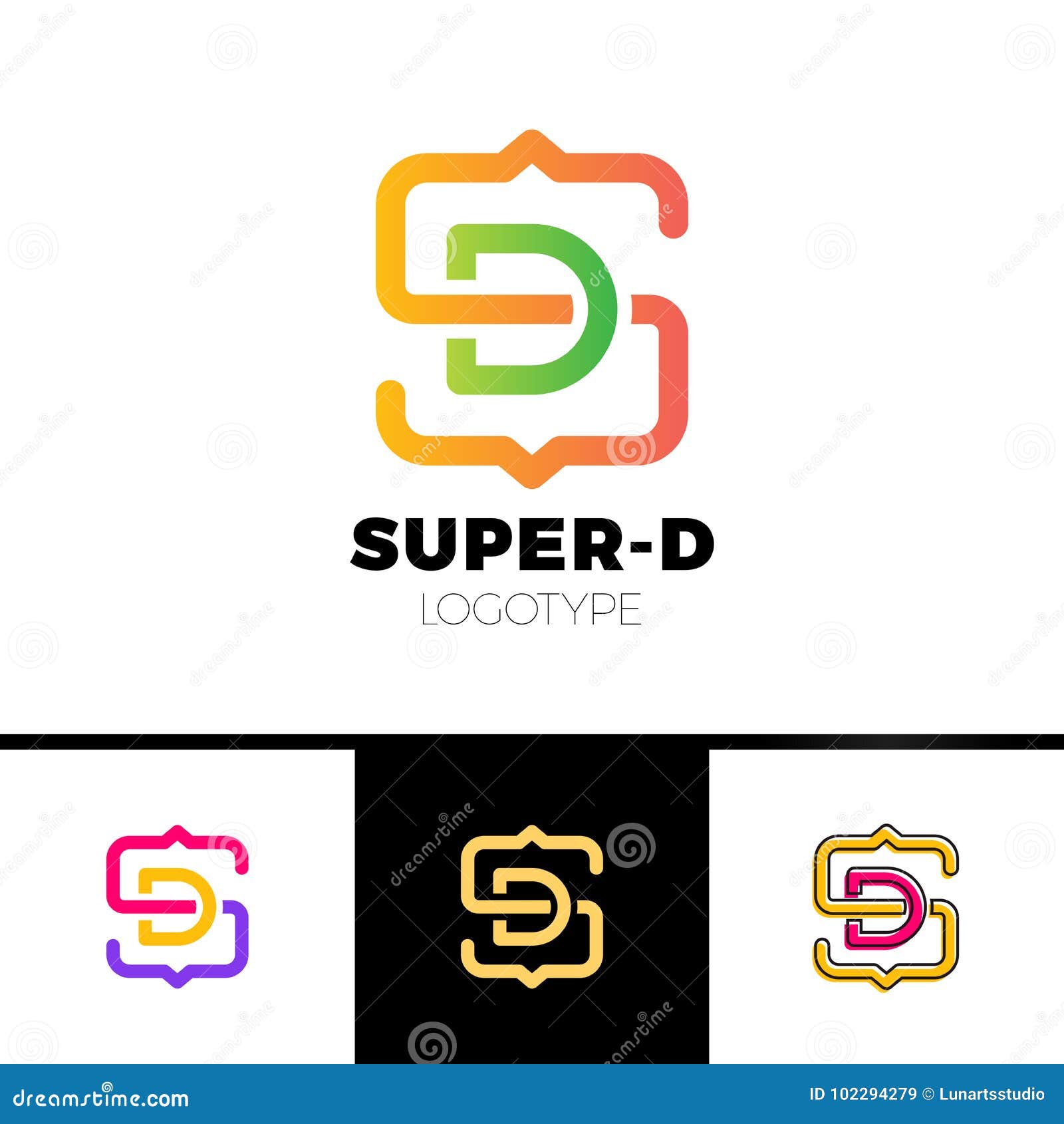 Letter S and D Monogram Square Shape Logo with Code Brackets Stock ...