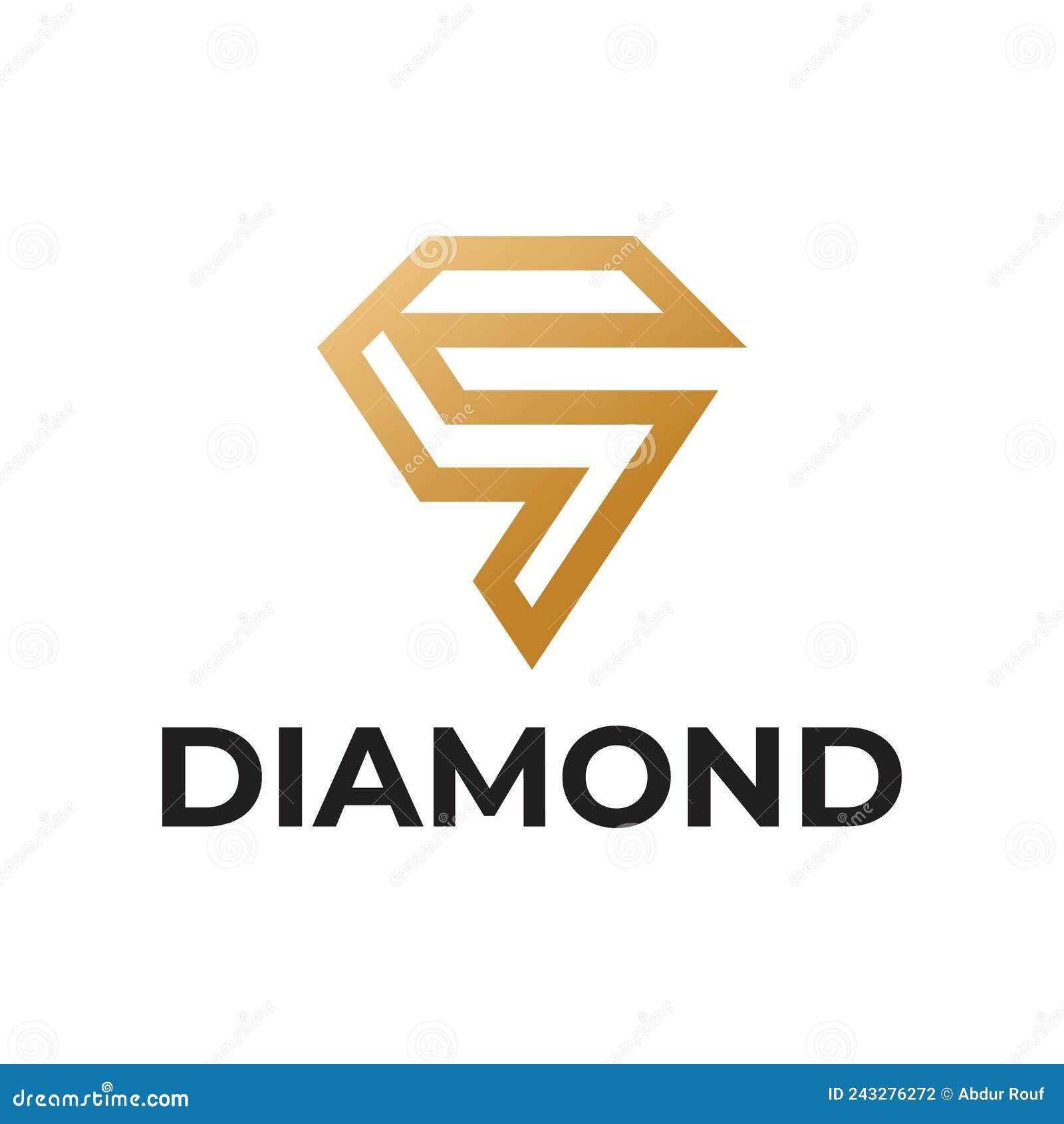 Letter S with Diamond Logo Design Stock Vector - Illustration of ...