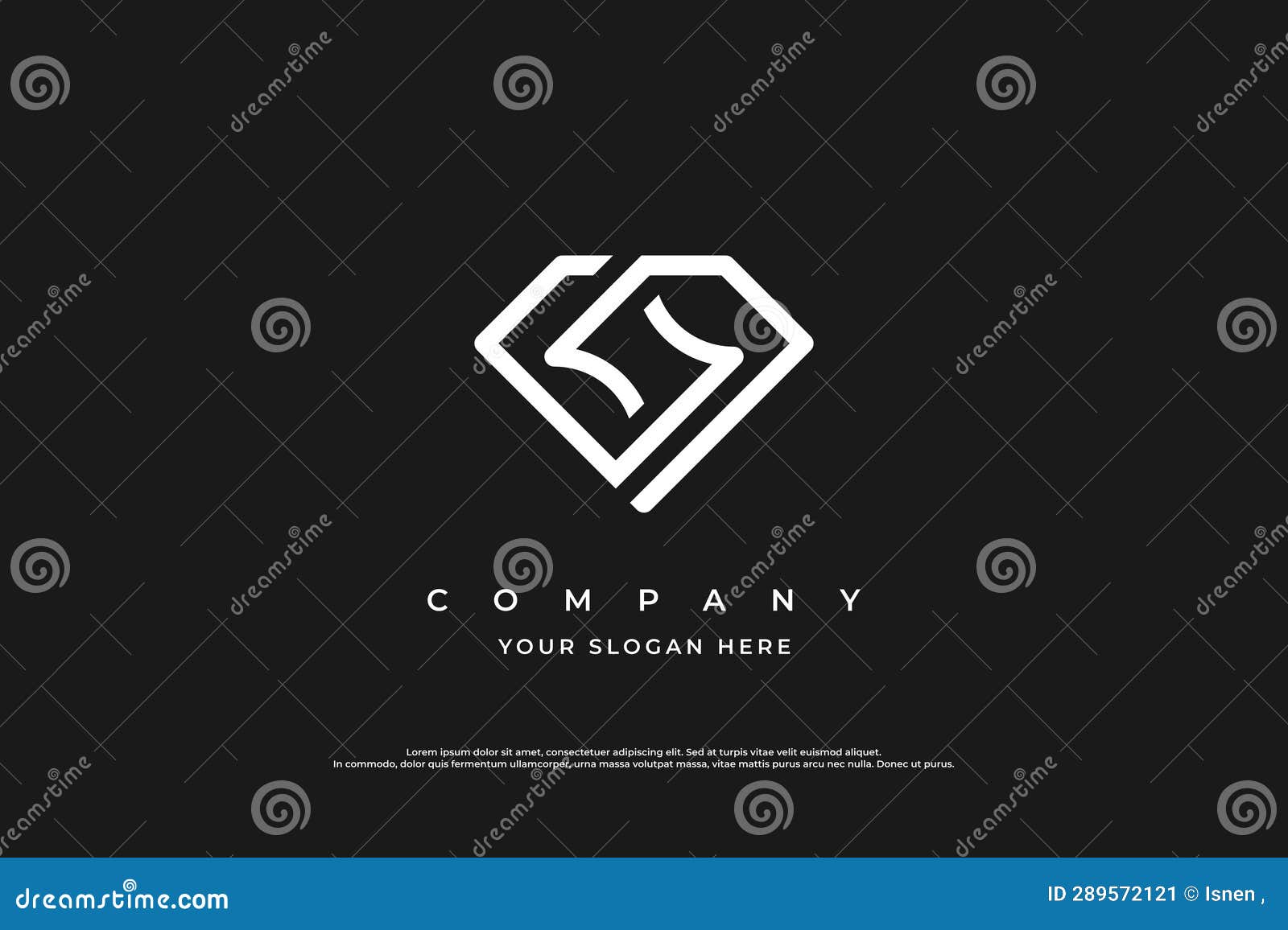 Letter S Diamond Logo Design Stock Vector - Illustration of abstract ...