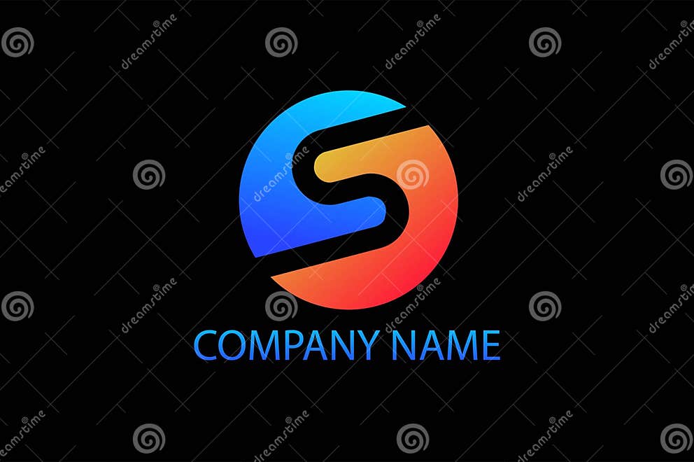 Letter S Digital Tech Logo Template Stock Photo - Image of advertising ...