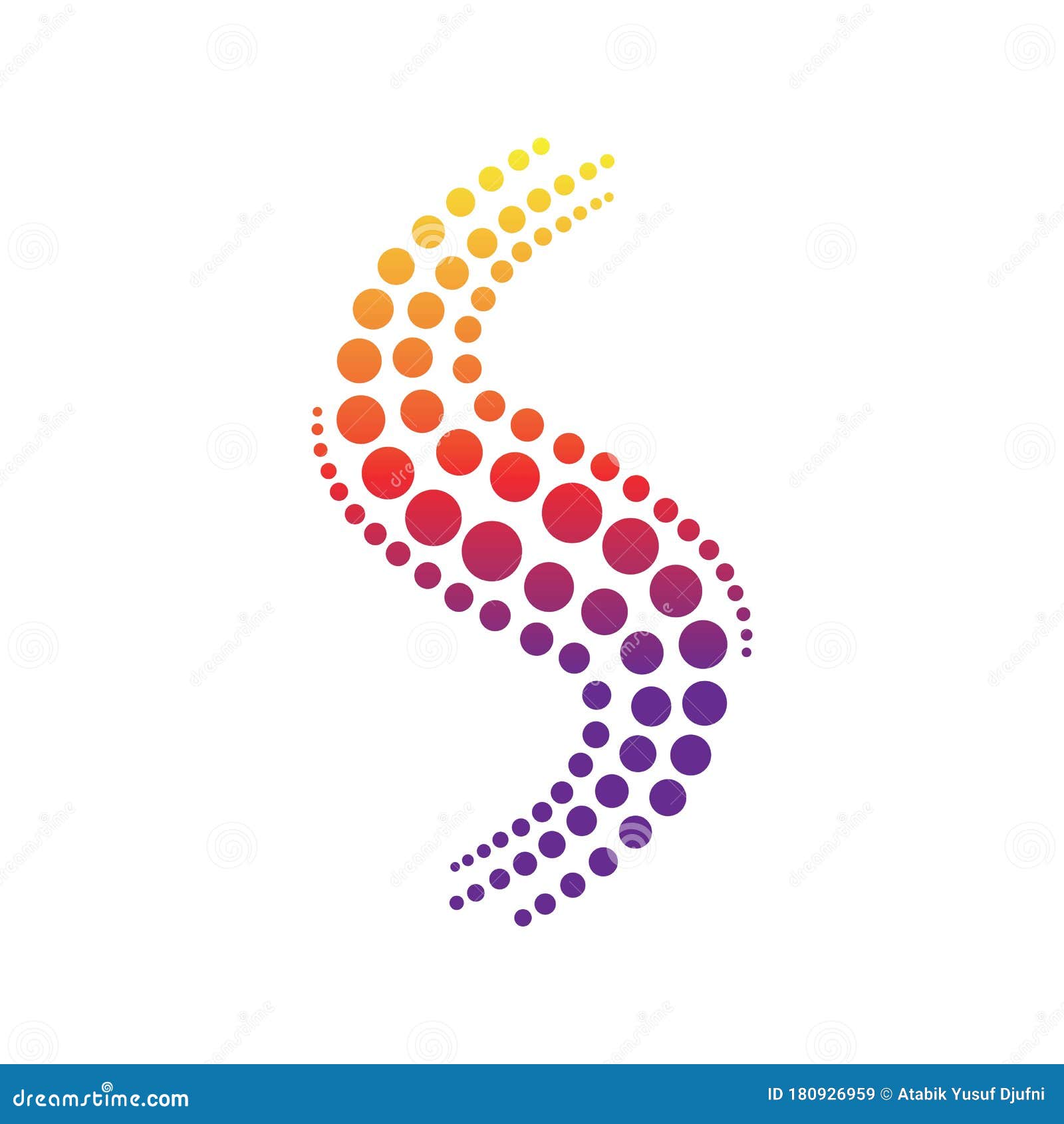 Letter S Dot Logo Vector Icon Stock Vector - Illustration of round ...