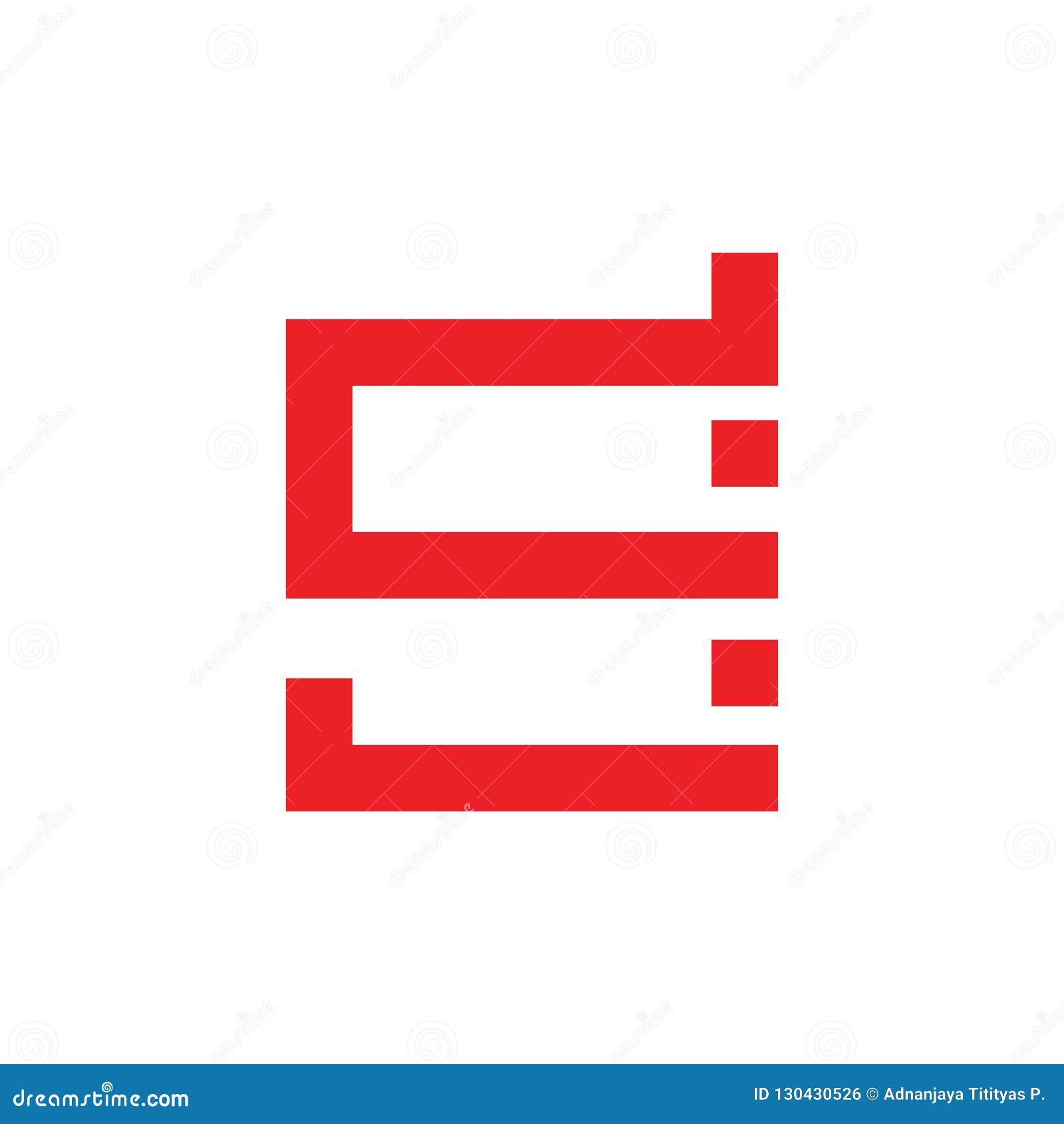 Letter S Dots Square Geometric Logo Vector Stock Vector - Illustration ...