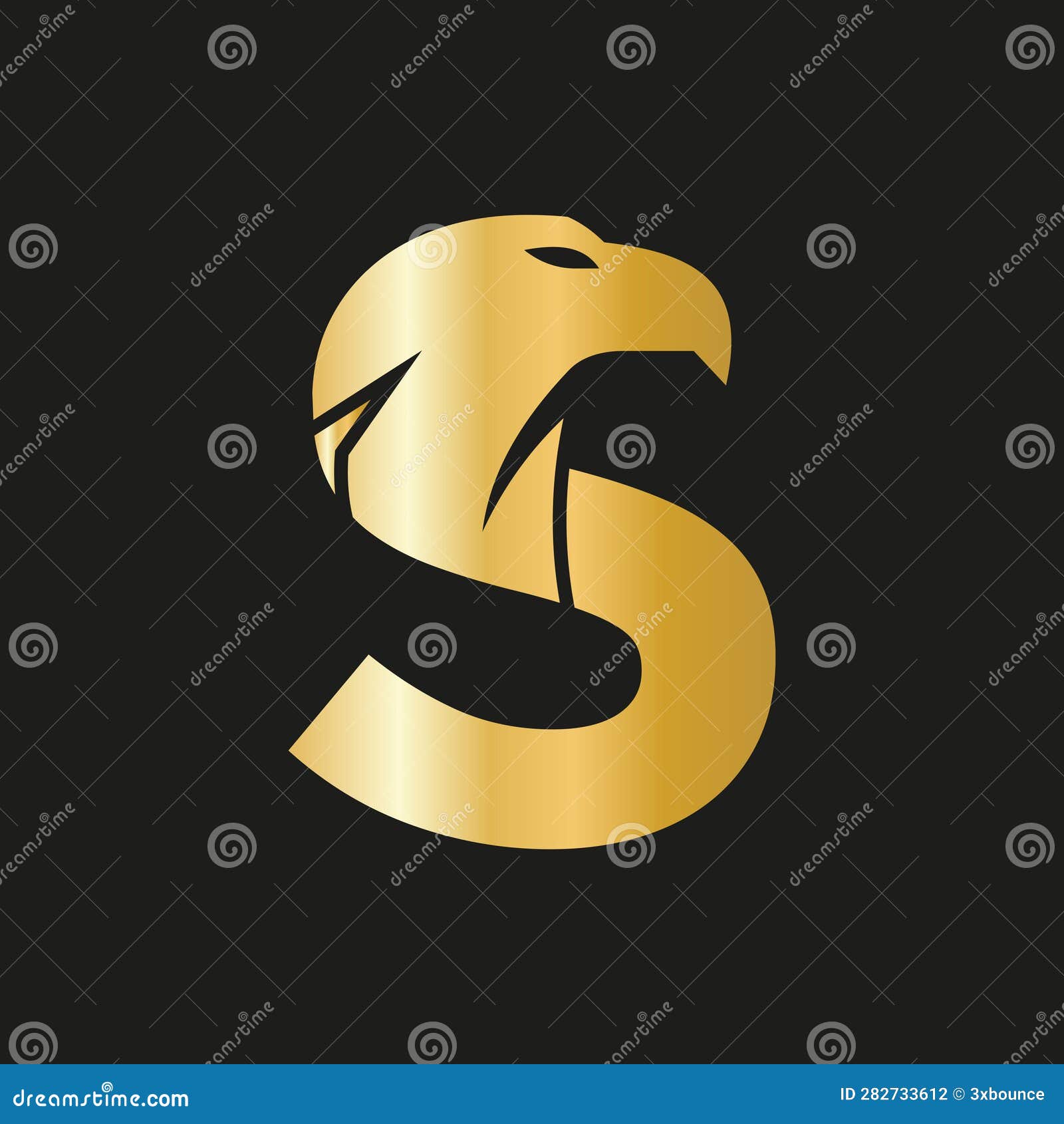 Letter S Eagle Logo Design. Transportation Symbol Vector Template Stock ...