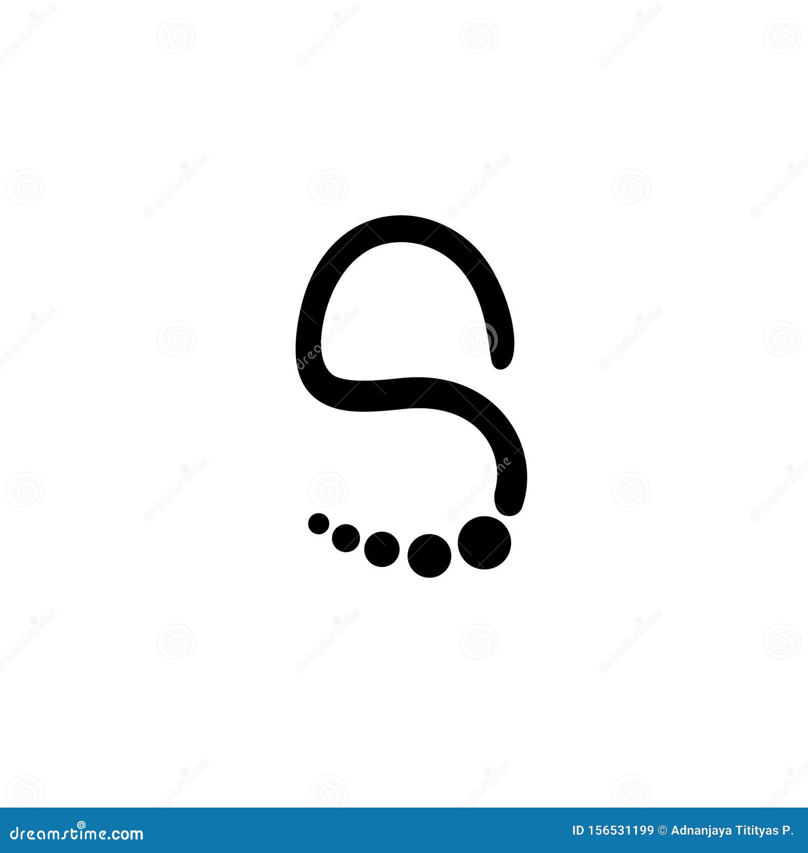 Letter R Feet Print Symbol Logo Vector | CartoonDealer.com #156530851