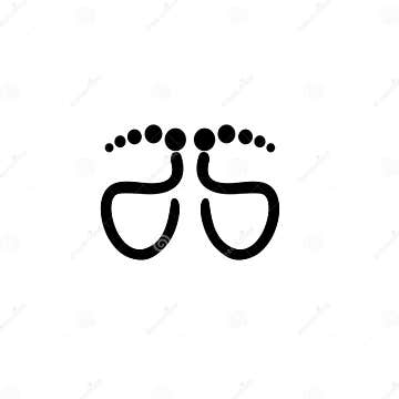 Letter S Foot Shape Symbol Logo Vector Stock Vector - Illustration of ...