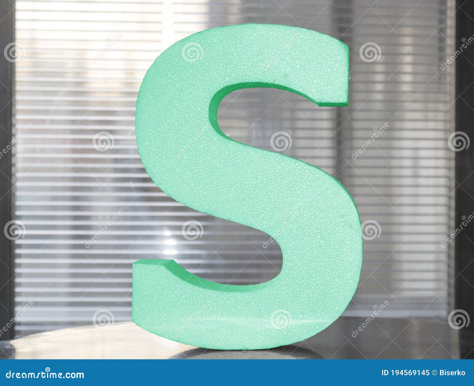Letter S in green colour stock image. Image of alphabet - 194569145