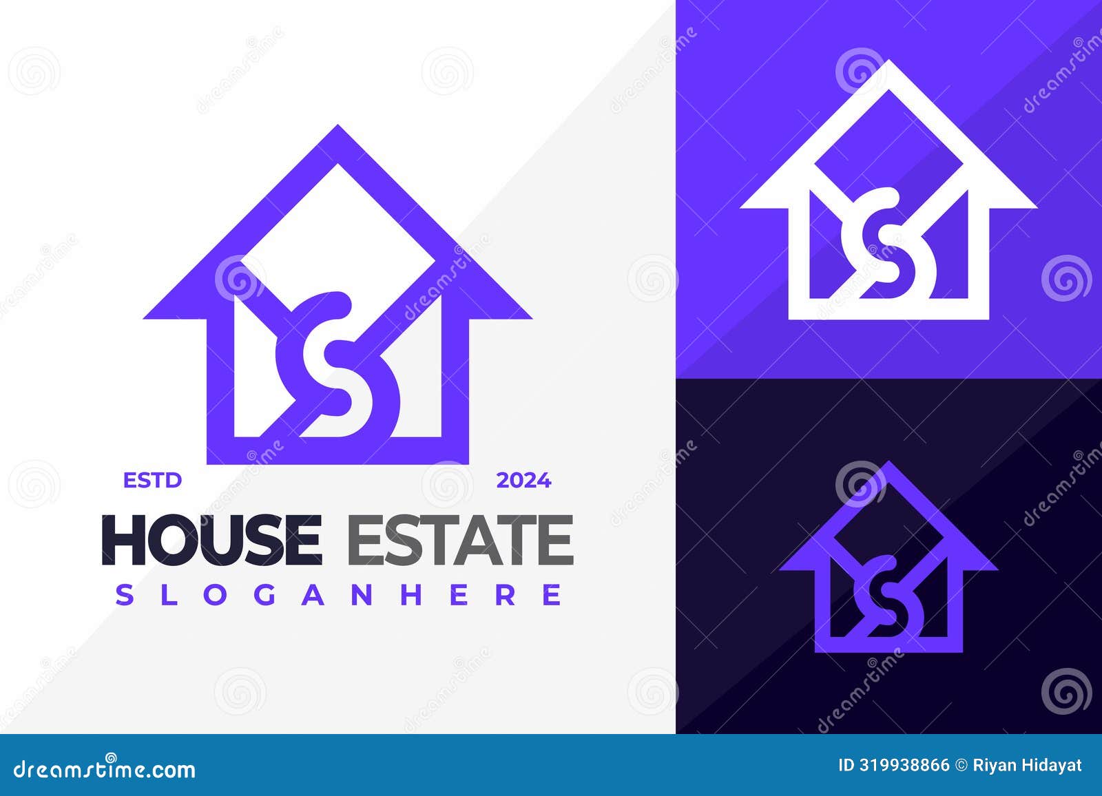 Letter S House Logo Design Vector Symbol Icon Illustration Stock Vector ...