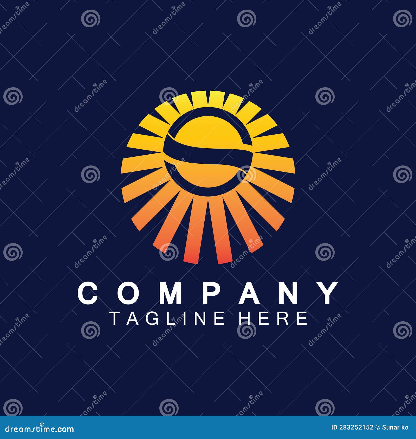 Letter S Icon with Sun Rays for Sun Logo Vector Design Template Stock ...