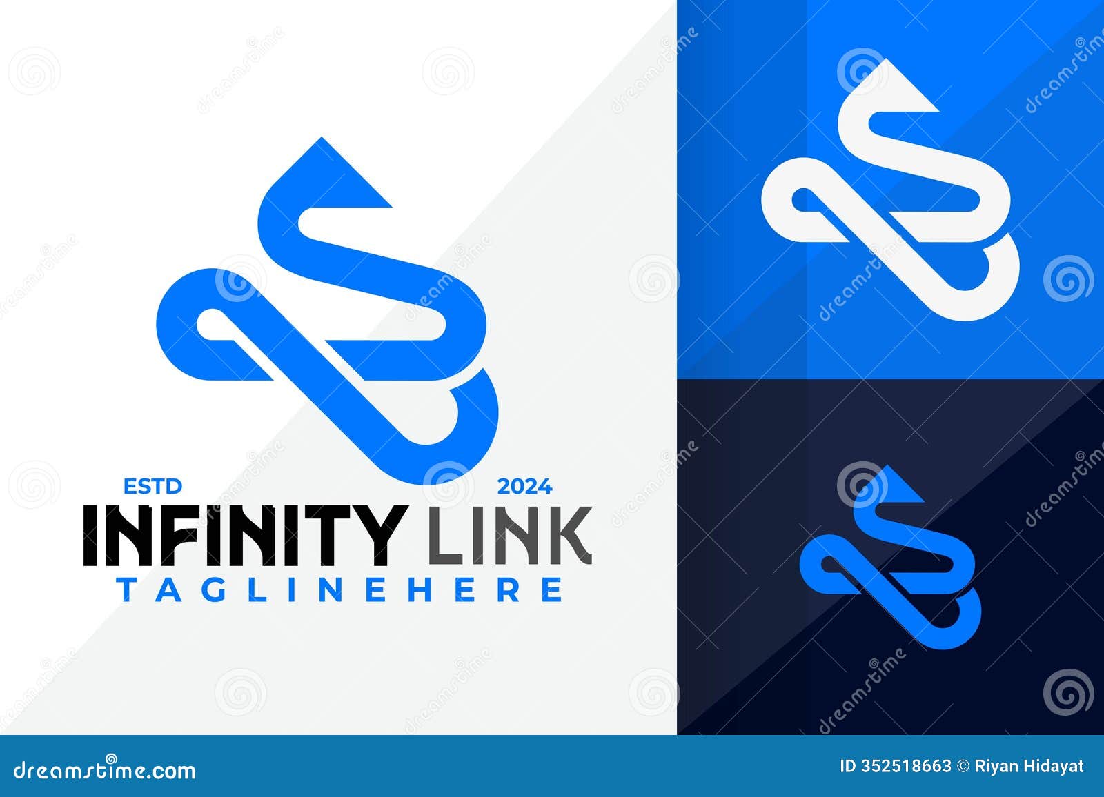 Letter S Infinity Link Logo Icon Vector Design Illustration Stock ...