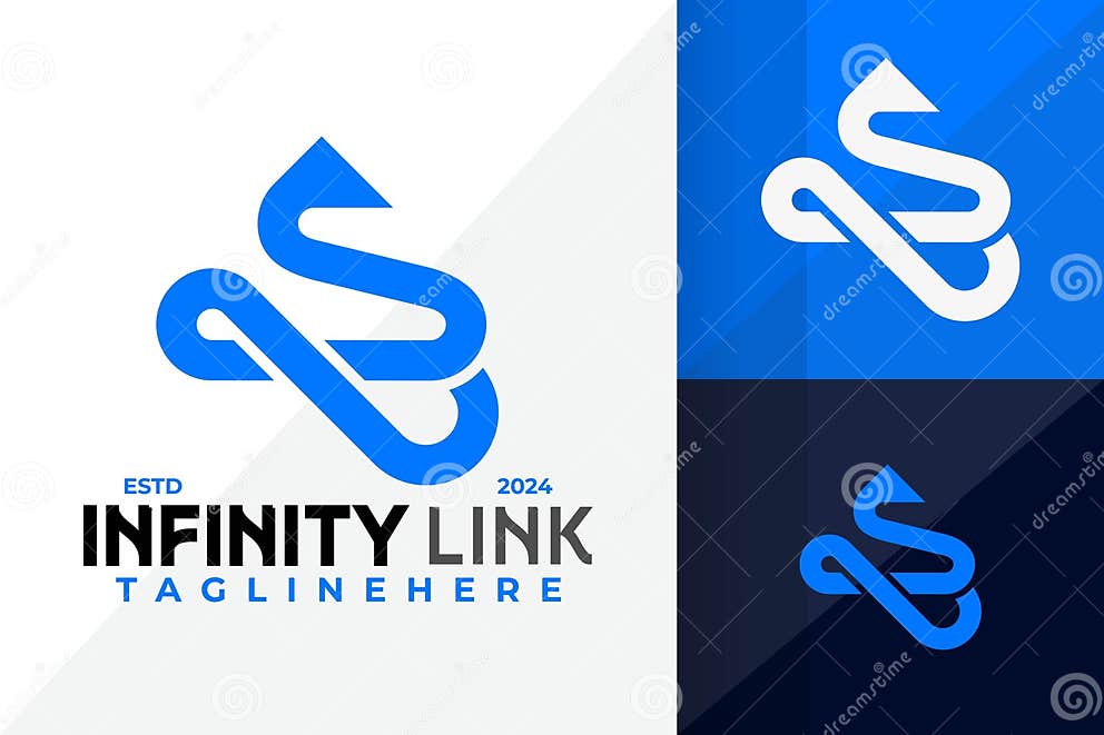 Letter S Infinity Link Logo Icon Vector Design Illustration Stock ...