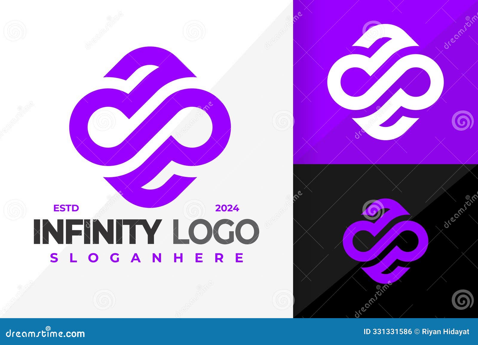 Letter S Infinity Logo Design Vector Symbol Icon Illustration Stock ...
