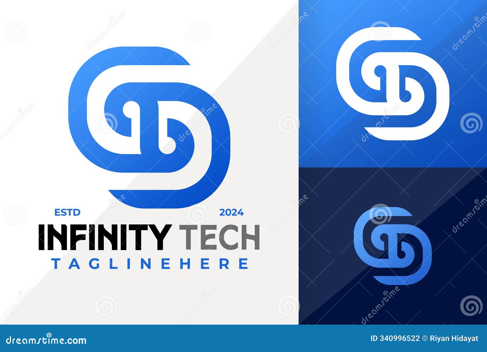 Infinity Tech Logo With Modern Line Art Style And Business Card Design Template Premium Vector ...