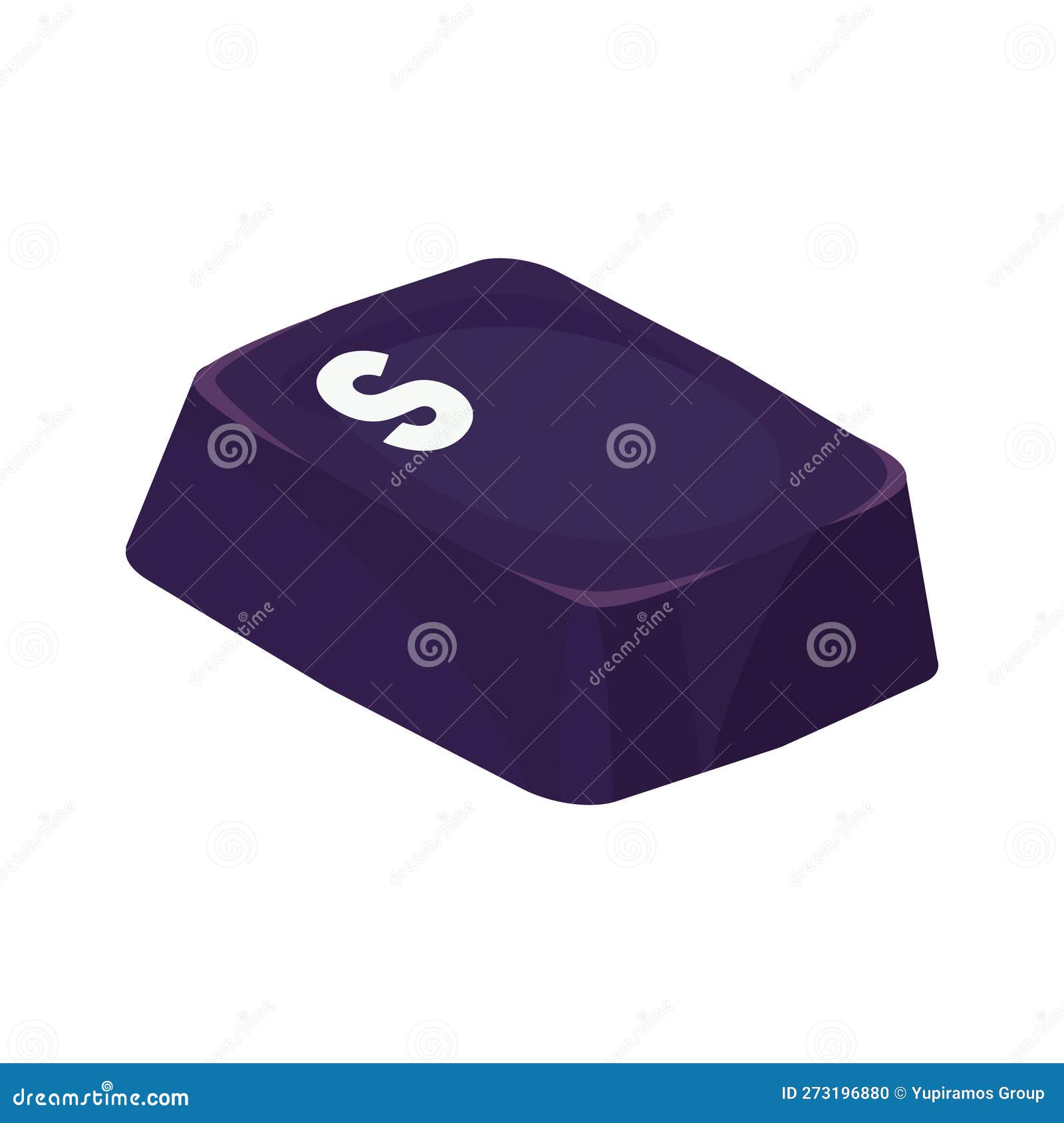 Letter S of a keyboard stock vector. Illustration of message - 273196880