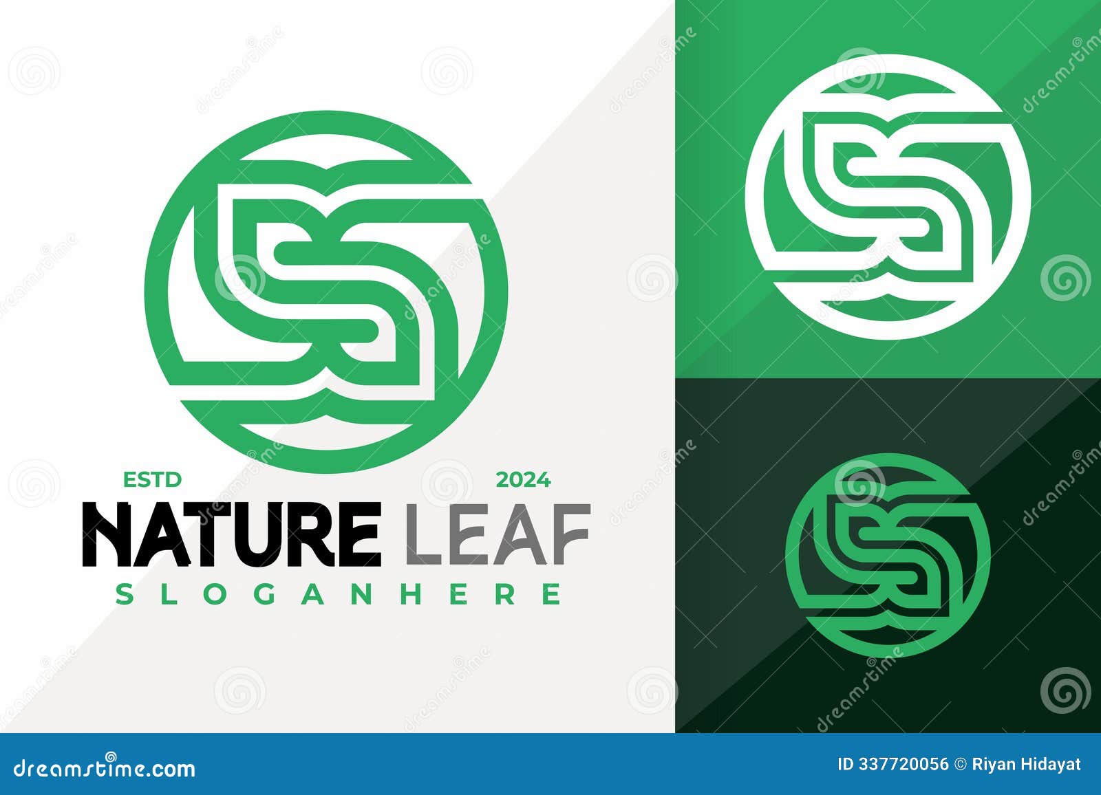 Letter S Leaf Logo Icon Vector Design. Creative Simple Logos Designs ...