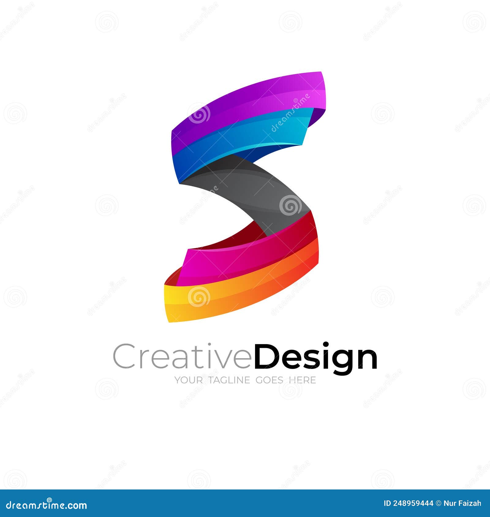 S Logo with Colorful Design Template, Letter S Icons Stock Vector ...