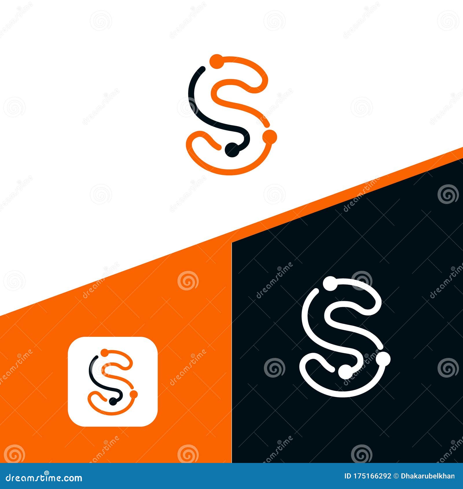 Letter S Logo Design,Technology and Digital Dot Connection Logo Vector ...