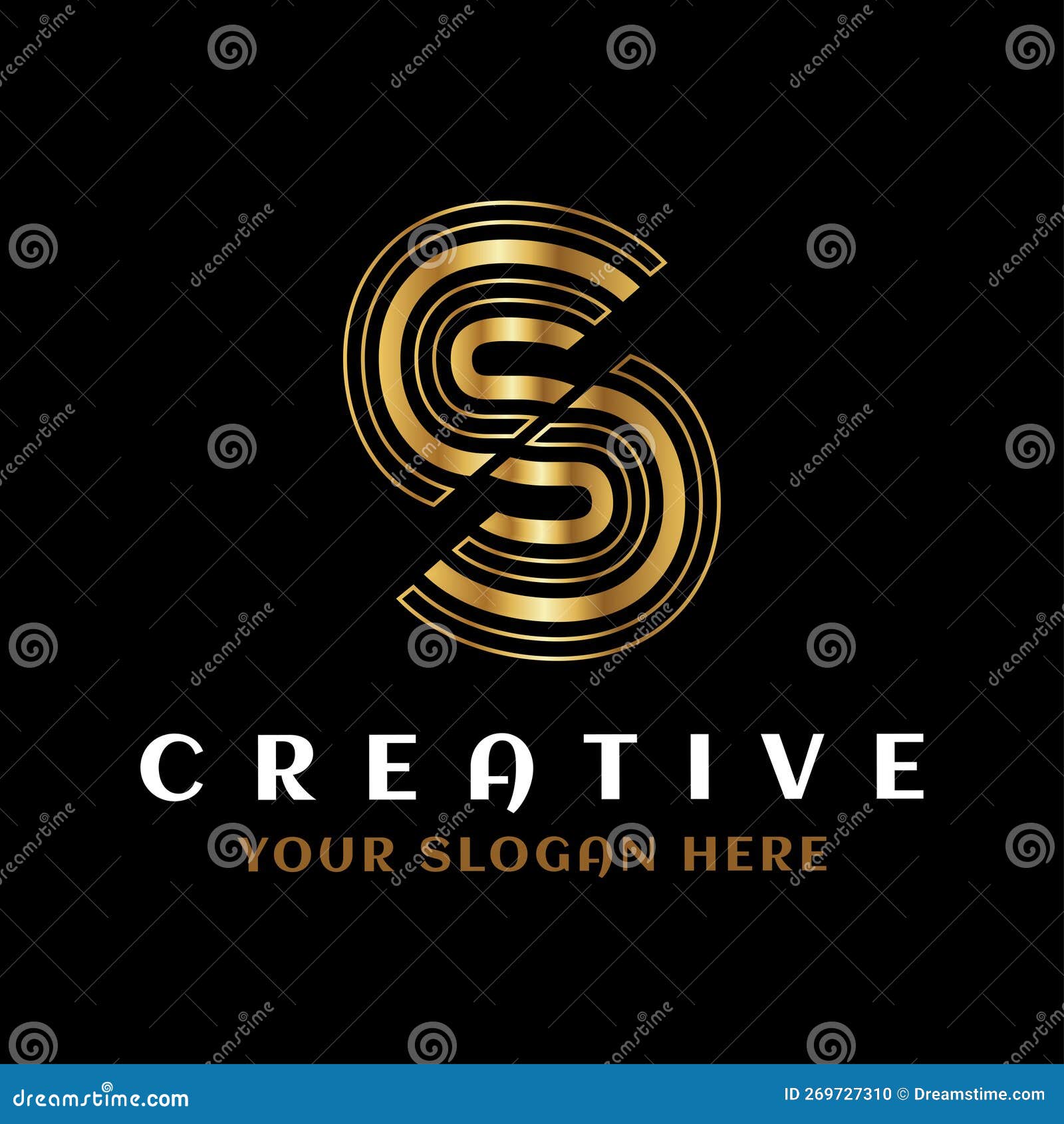 Letter S Logo Design Template. Initial S Letter Logo Stock Vector ...