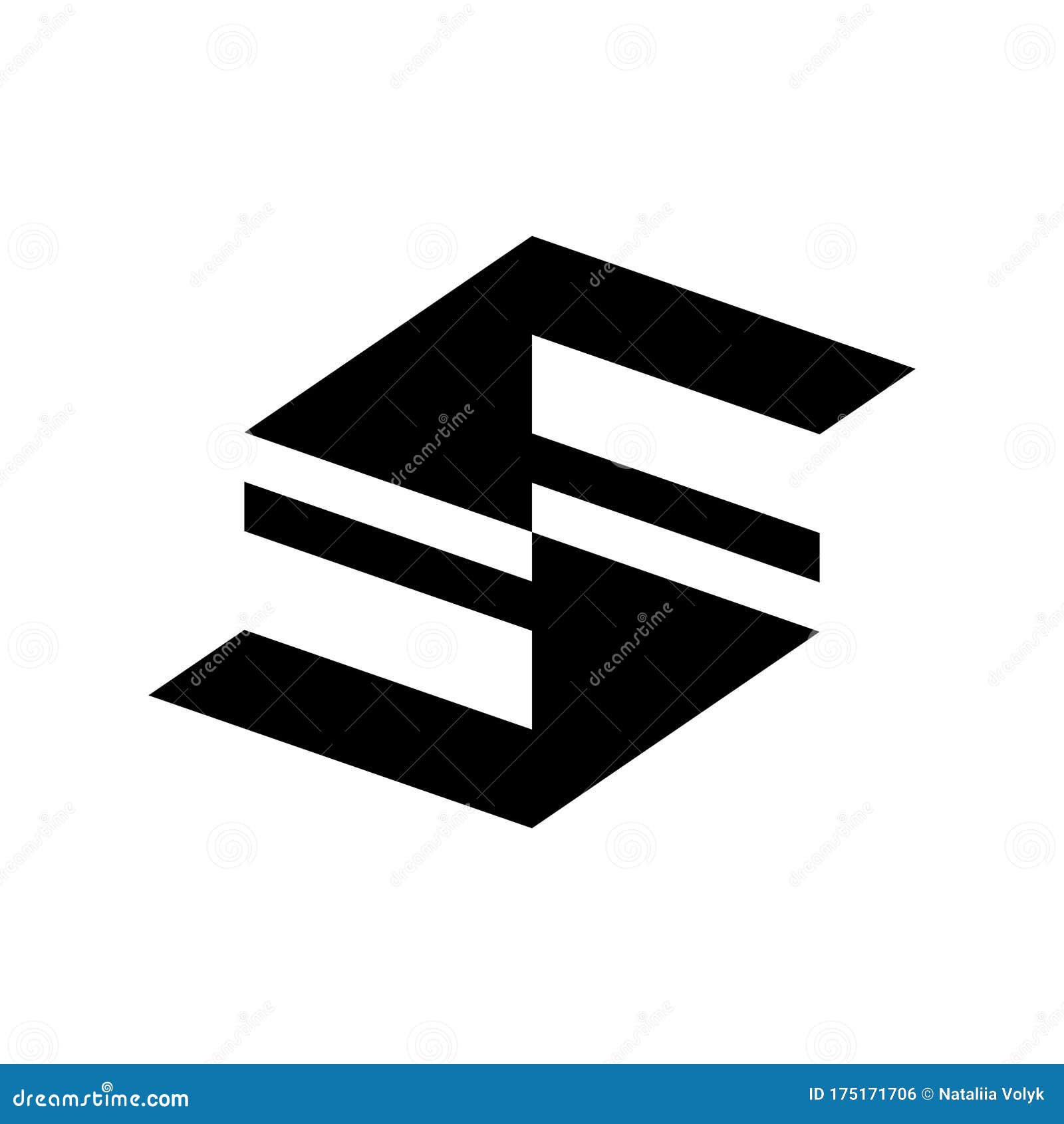 Letter S logo stock vector. Illustration of typography - 175171706