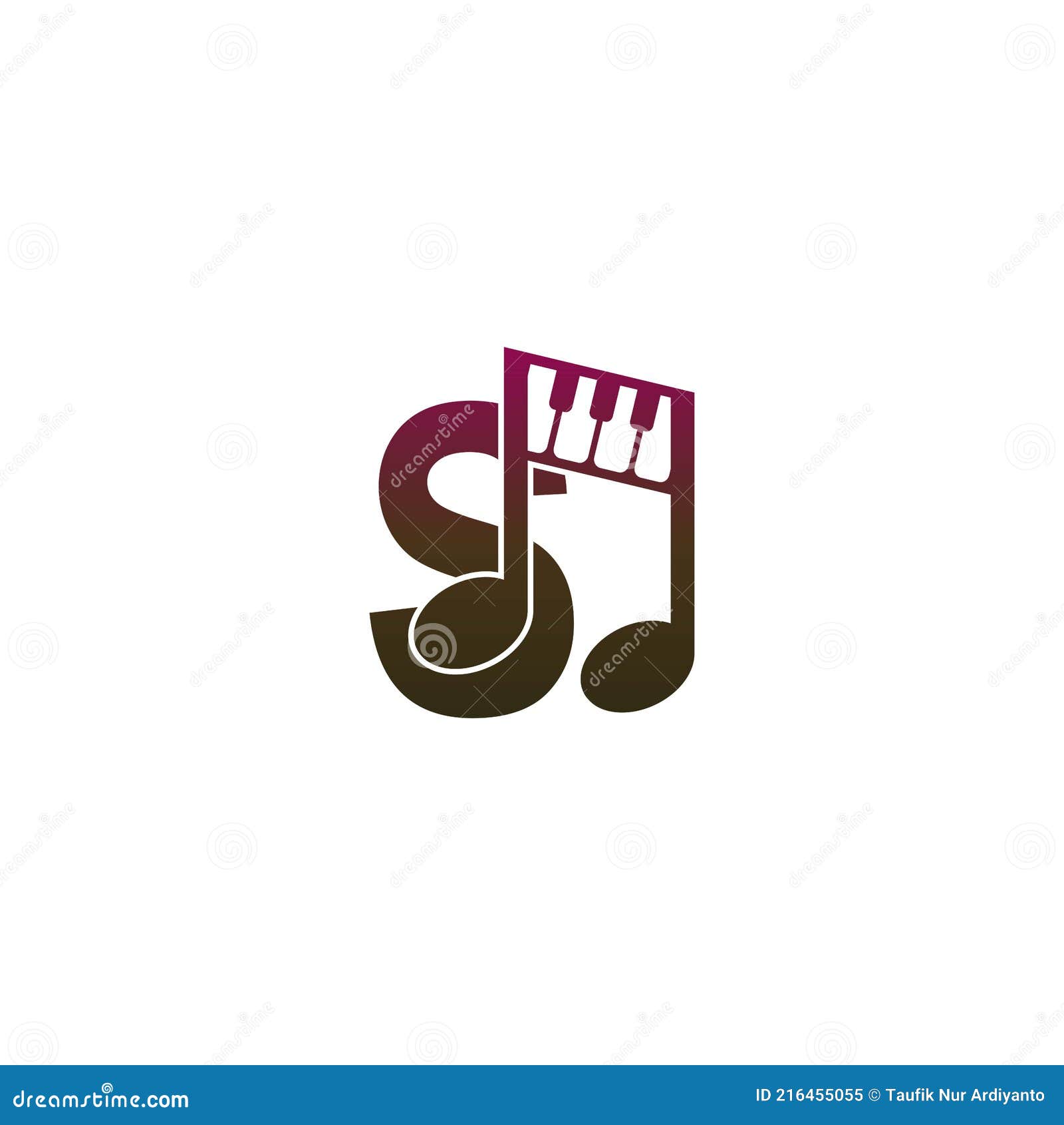 Letter S Logo Icon with Musical Note Design Symbol Template Stock ...