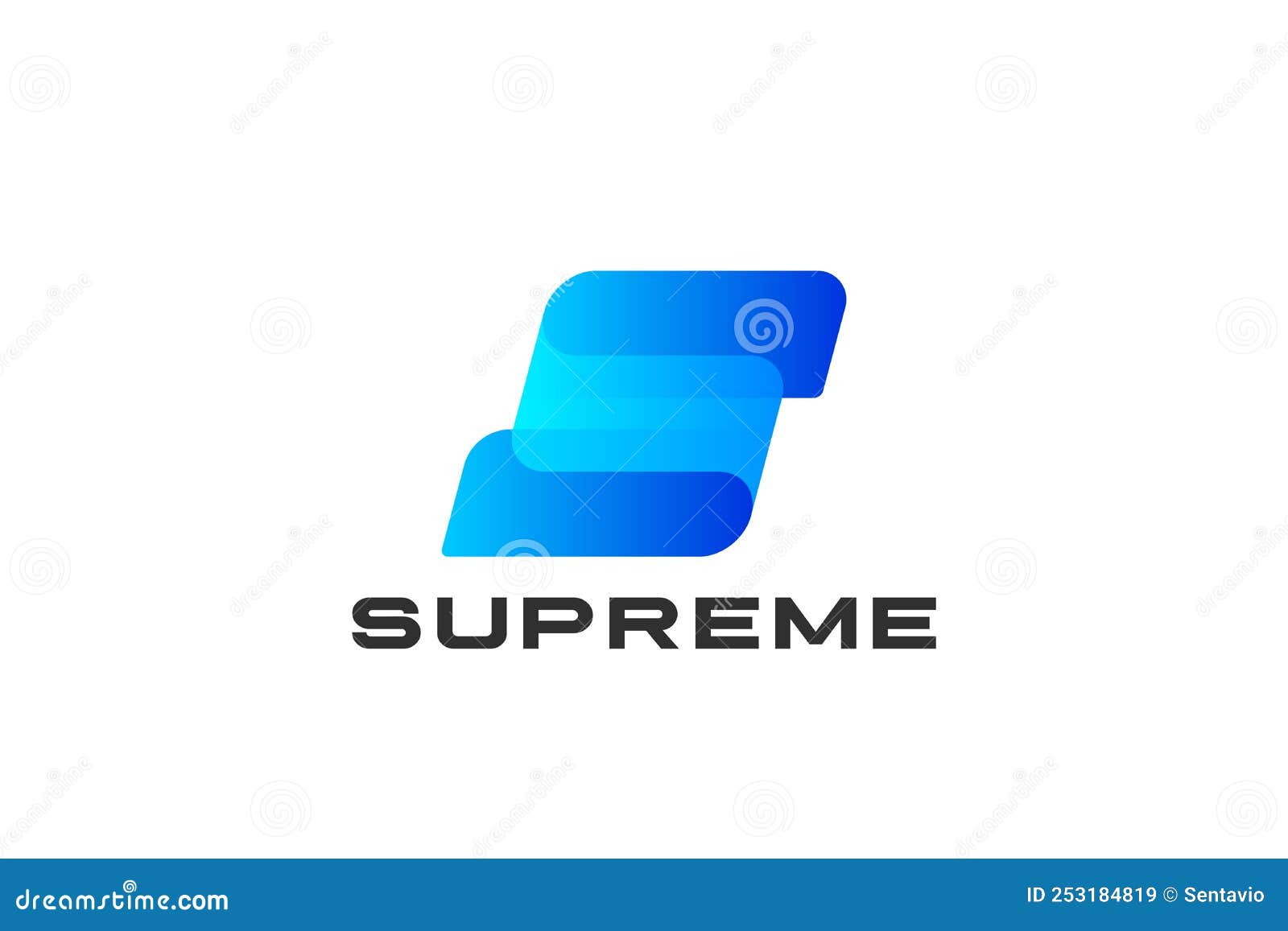 Letter S Logo Ribbon Design Vector Template. Monogram Logotype Concept ...