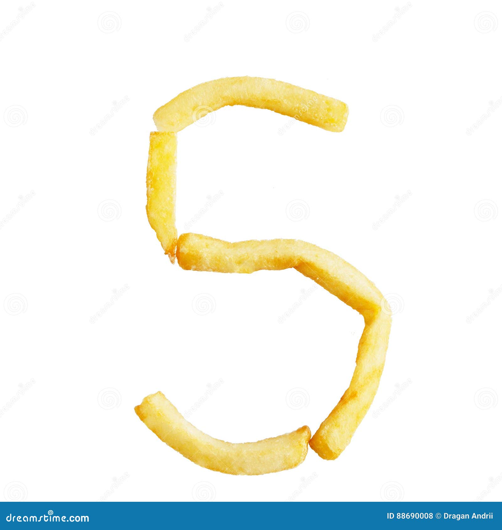 Letter S Made of French Fries Stock Photo - Image of alphabet, isolated ...