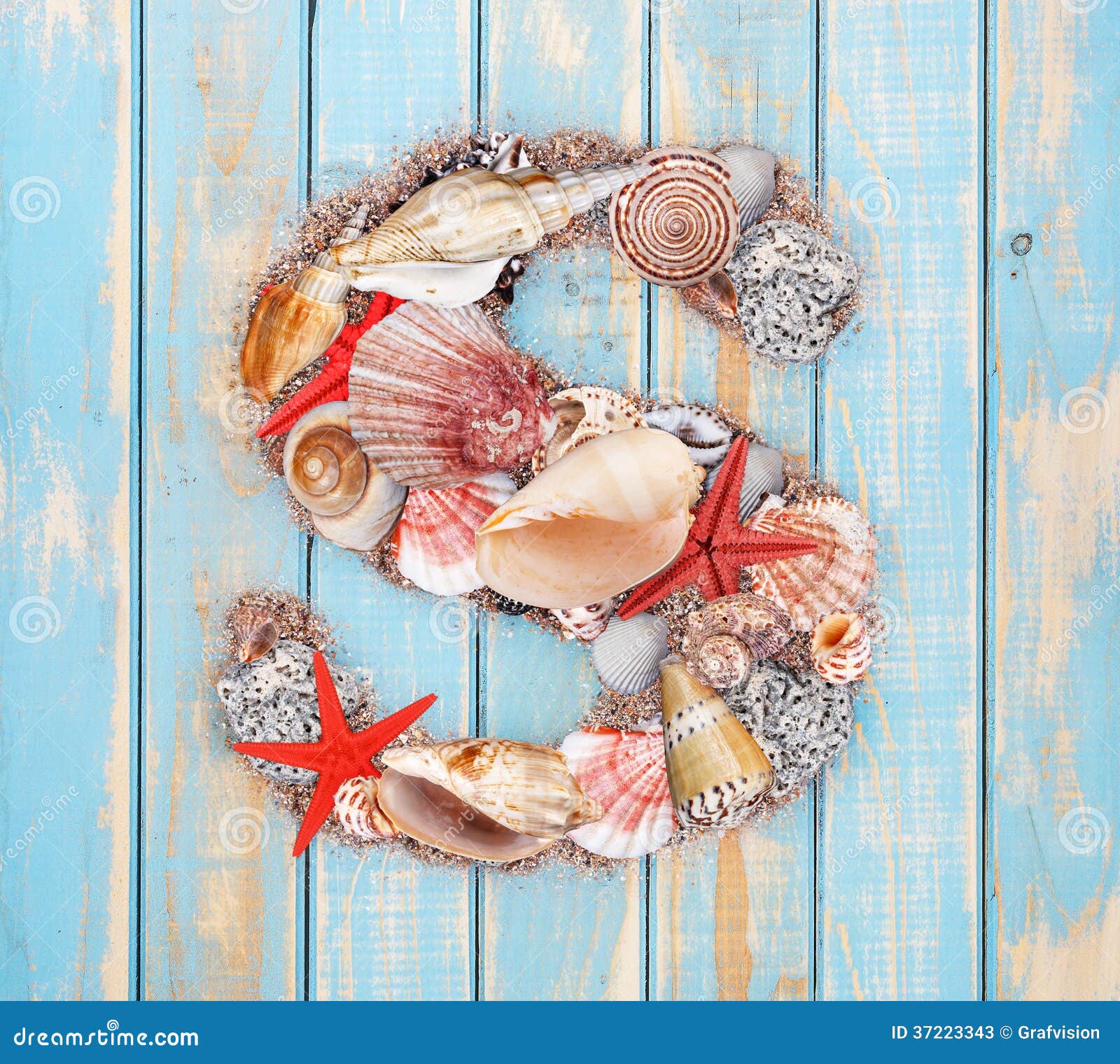 Letter S stock image. Image of star, blue, alphabet, seashell - 37223343