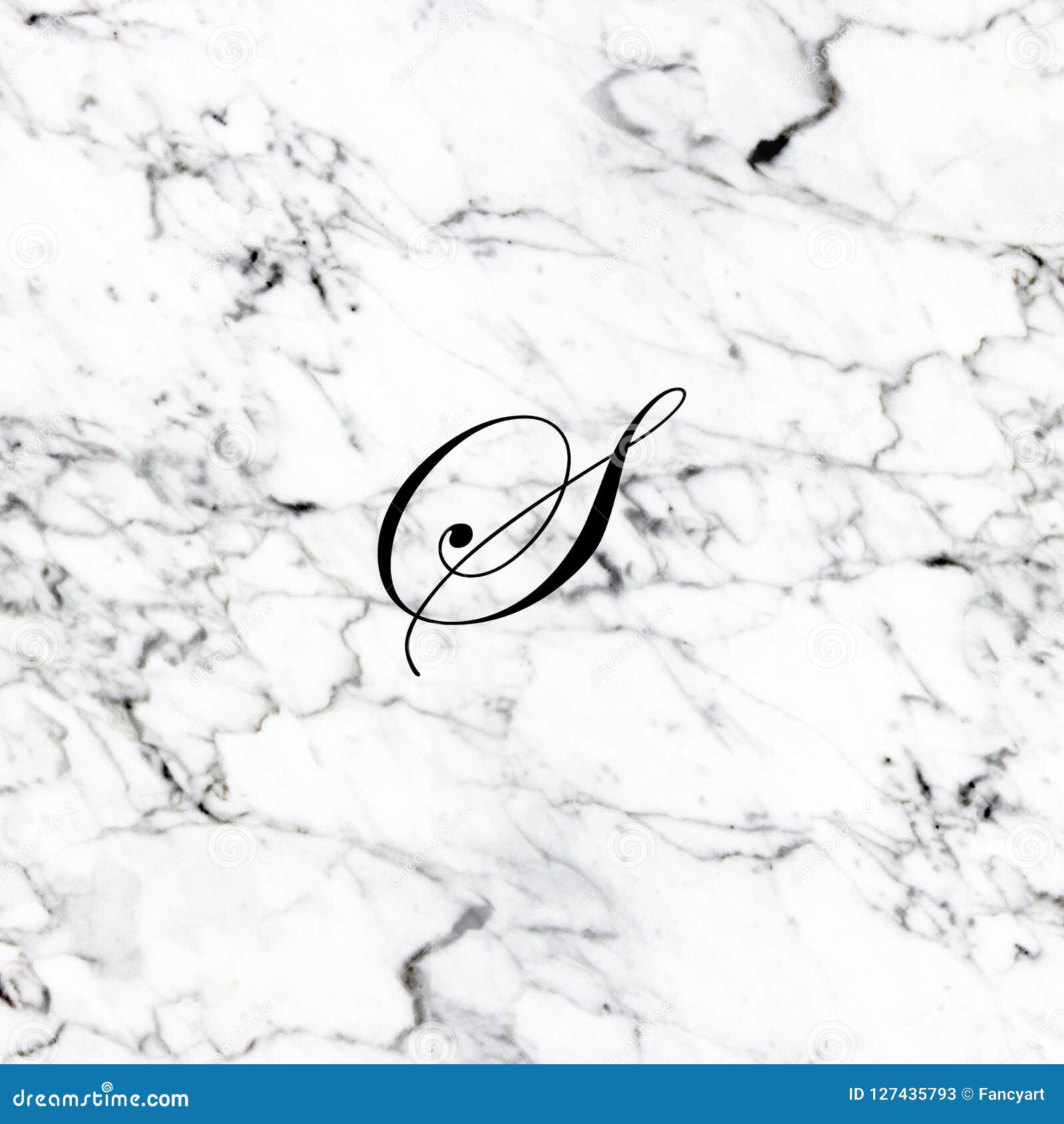 Letter S on Marble Texture Initial Stock Image - Image of beautiful ...