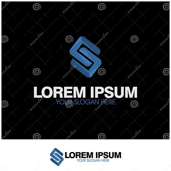 LETTER S MODERN and SIMPLE LOGO VECTOR TEMPLATE Stock Vector ...