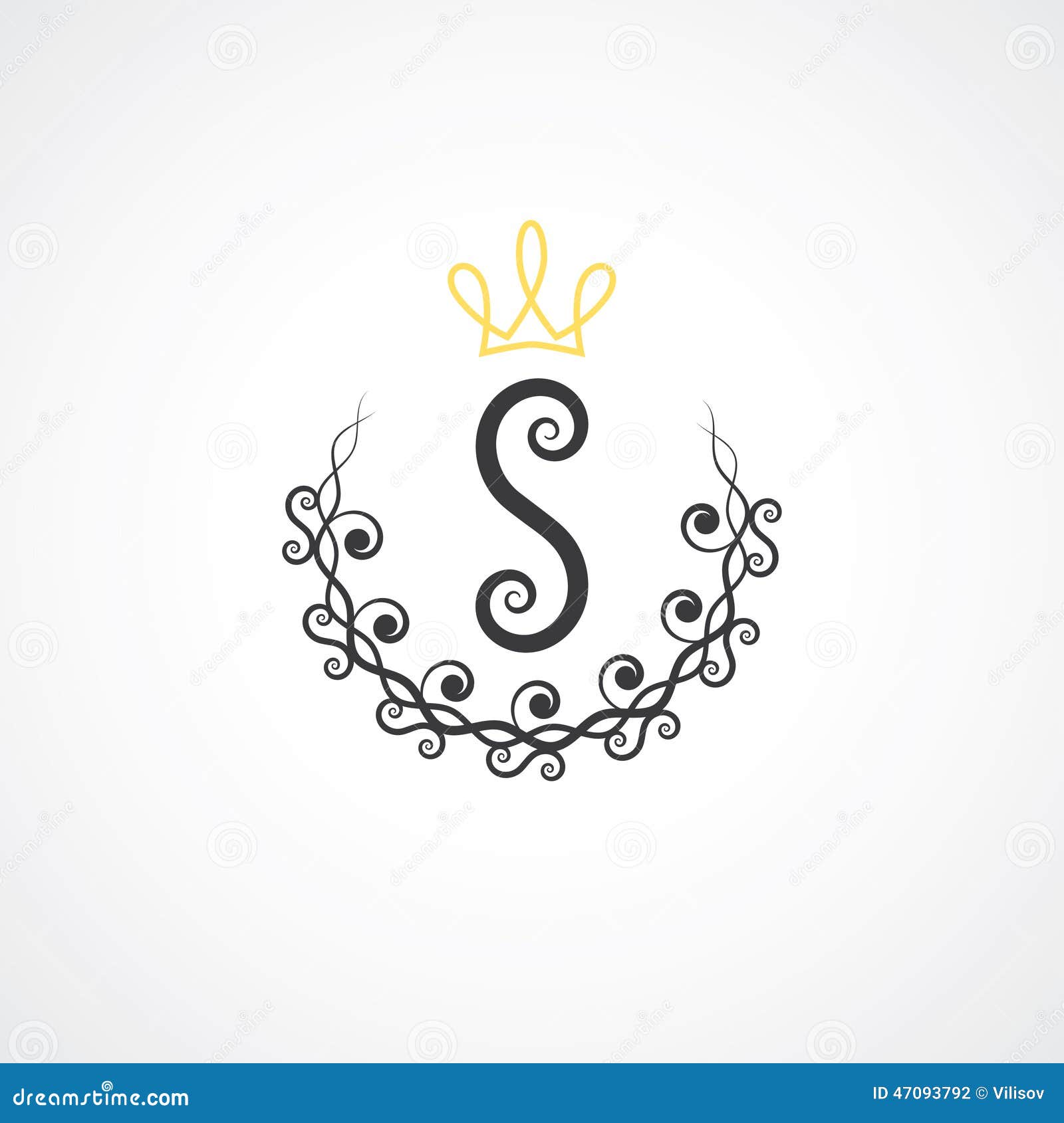 Letter s monogram stock vector. Illustration of emblem - 47093792