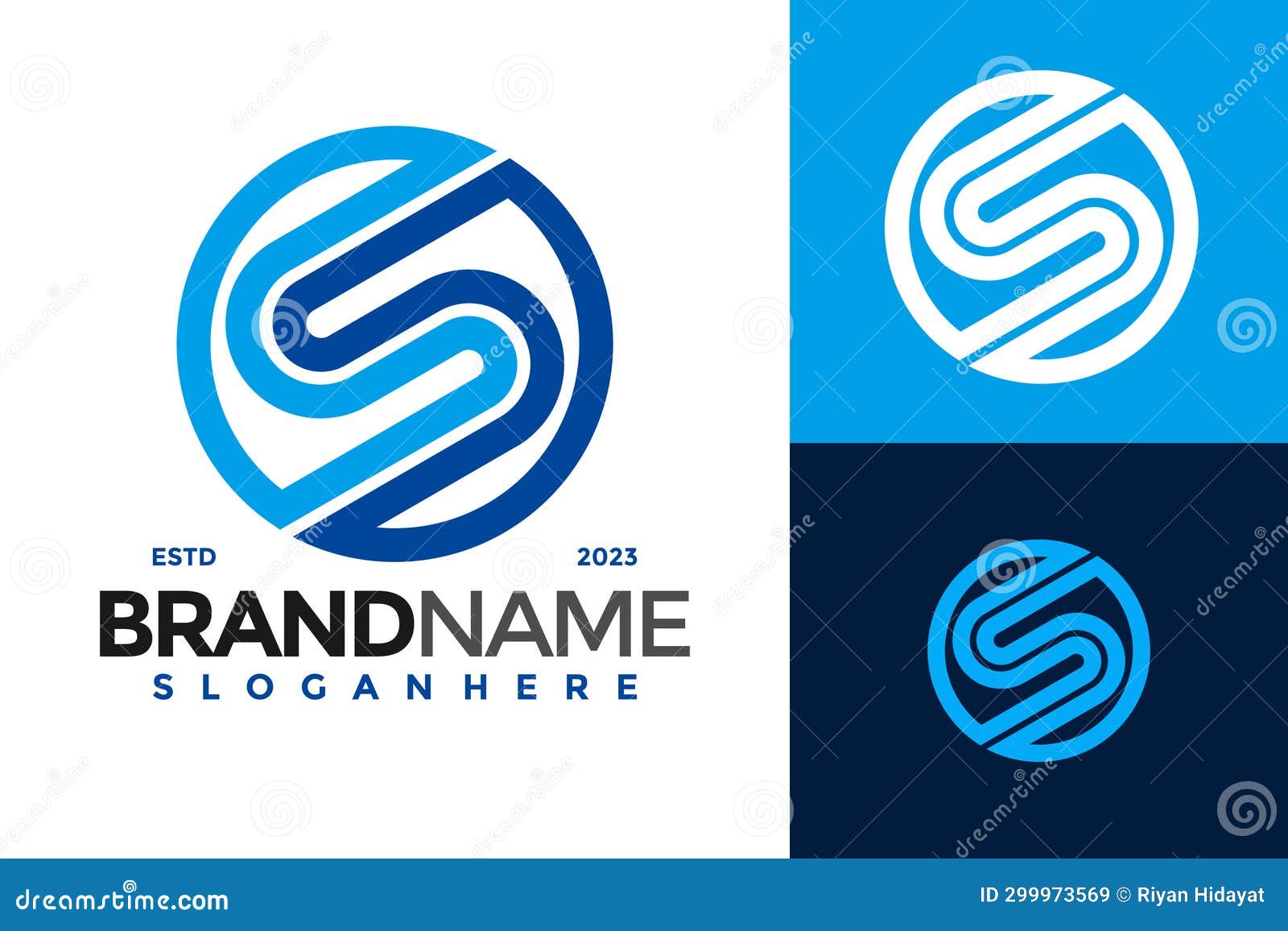 Letter S Monogram Logo Design Vector Symbol Icon Illustration Stock ...
