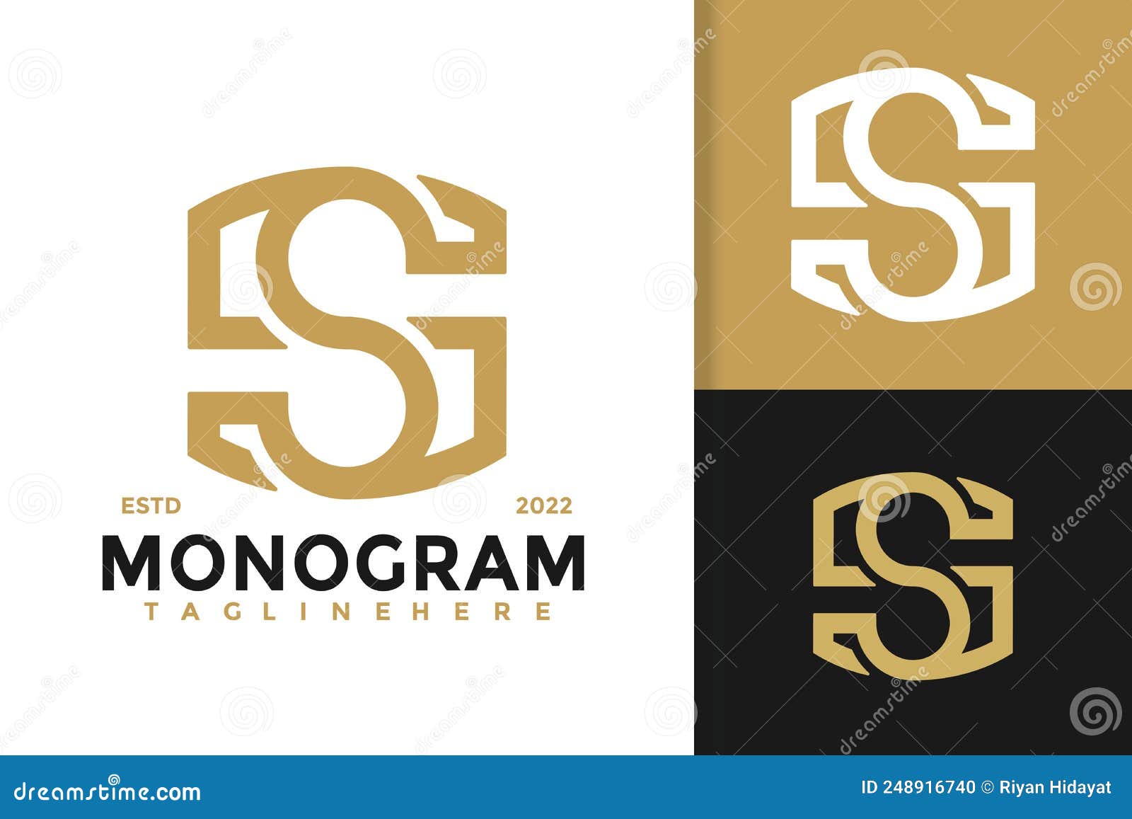 Letter S Monogram Logo Design Vector Template Stock Vector ...