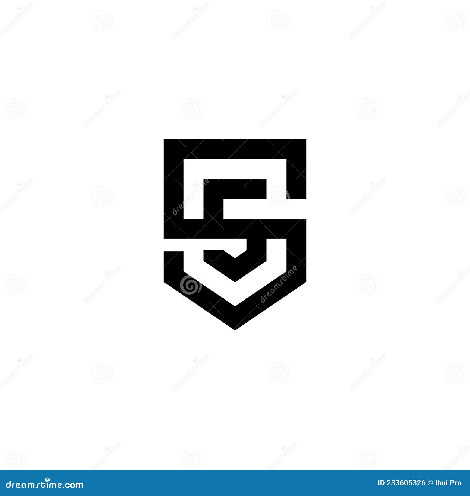 Letter S monogram logo stock vector. Illustration of graphic - 233605326